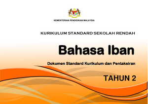 DSKP KSSR Semakan 2017 Bahasa IBAN Tahun 6 - Bahasa Iban ####### II Terbitan 20 21 © Kementerian ...