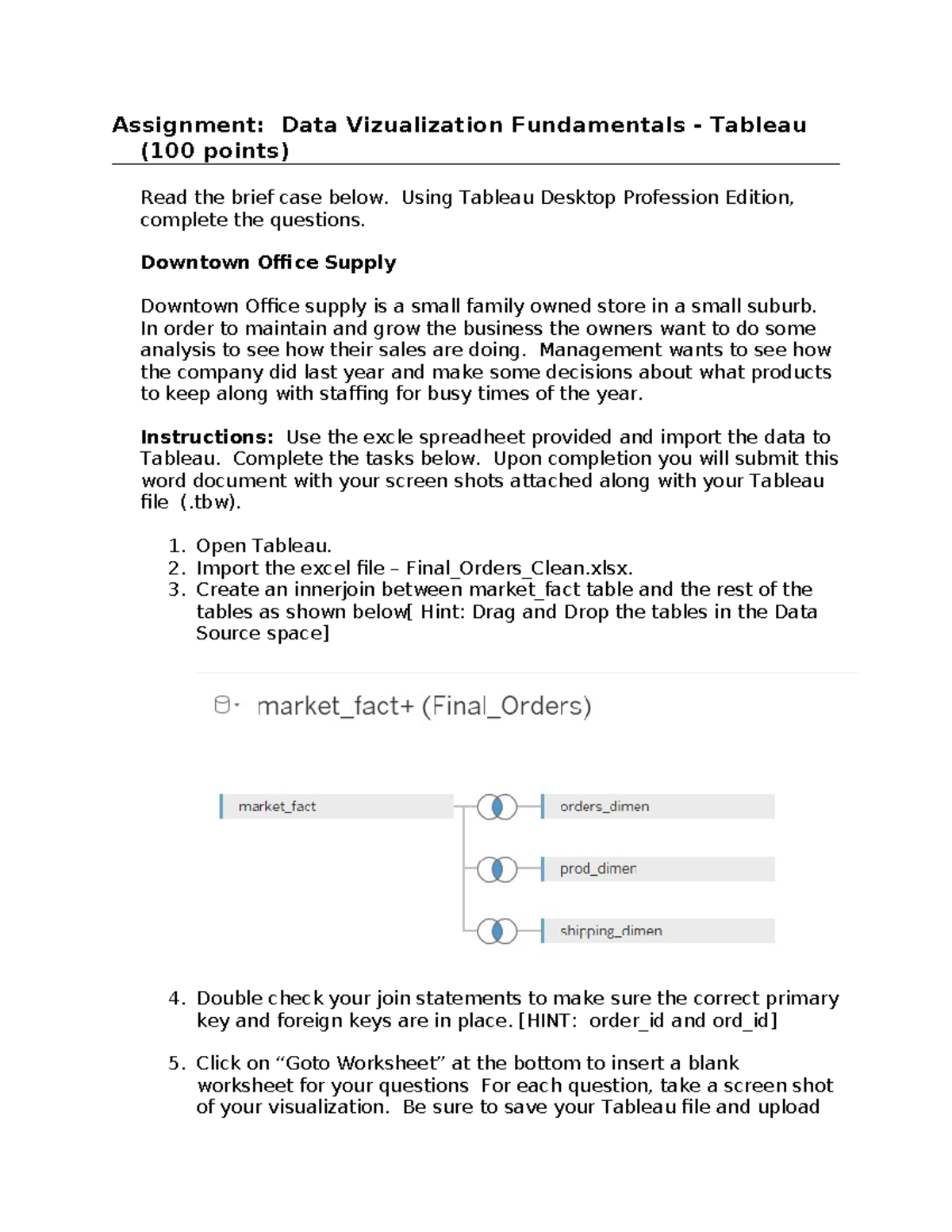 Data Viz Fundamentals Tableau (2) - Assignment: Data Vizualization Fundamentals - Tableau (100 ...