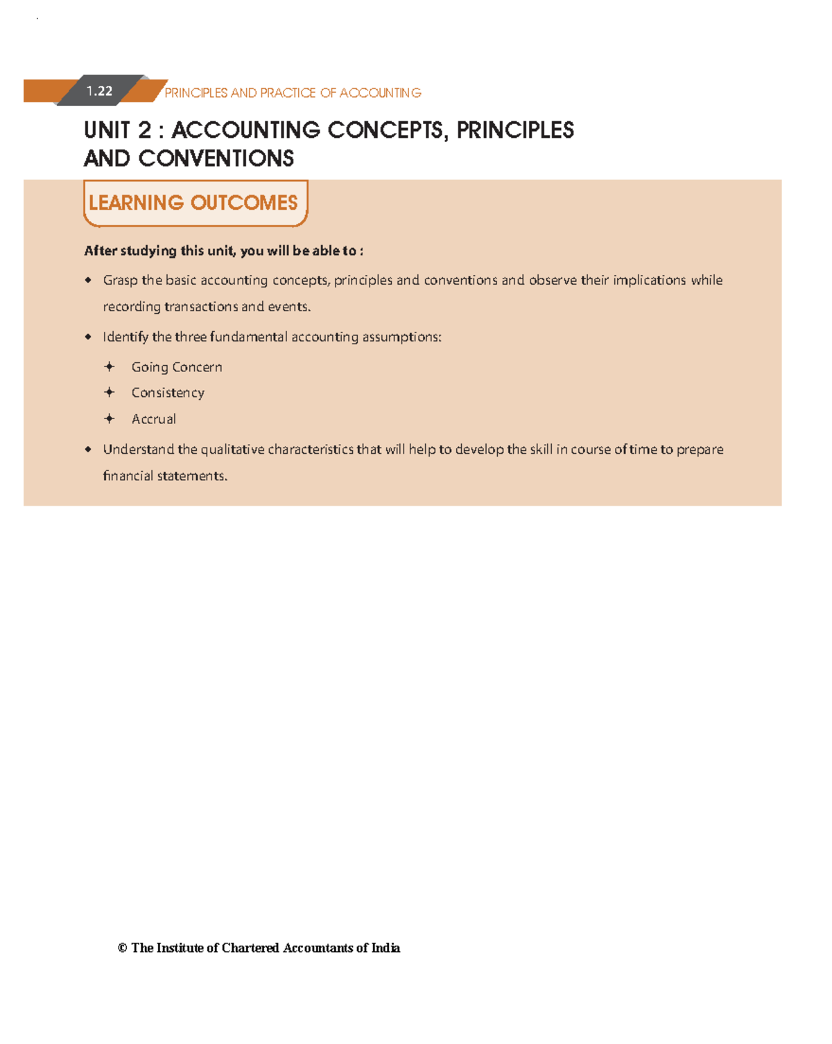 Accounting concepts,principles and conventions - w Identify the three ...