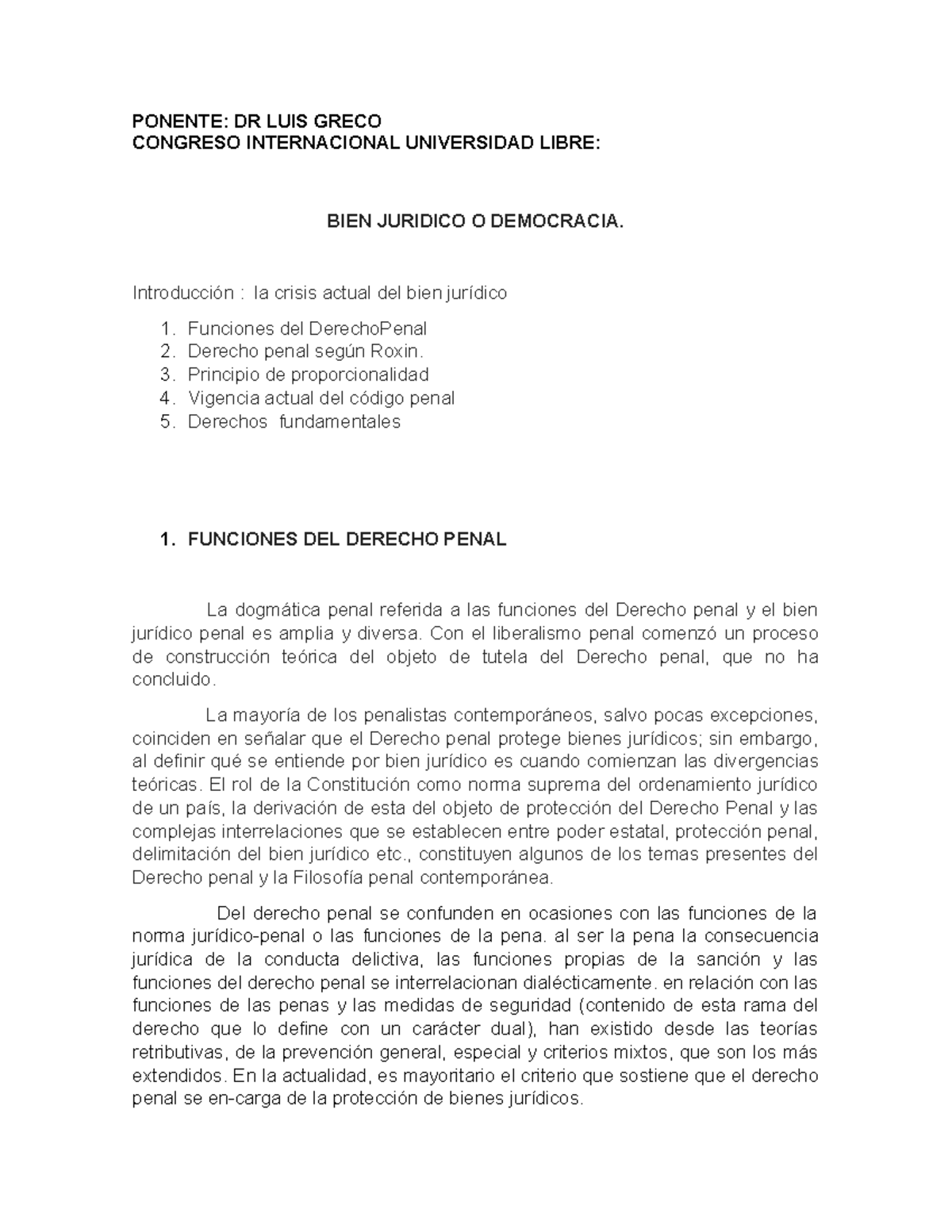 Congreso Penal (1) - PONENTE: DR LUIS GRECO CONGRESO INTERNACIONAL ...