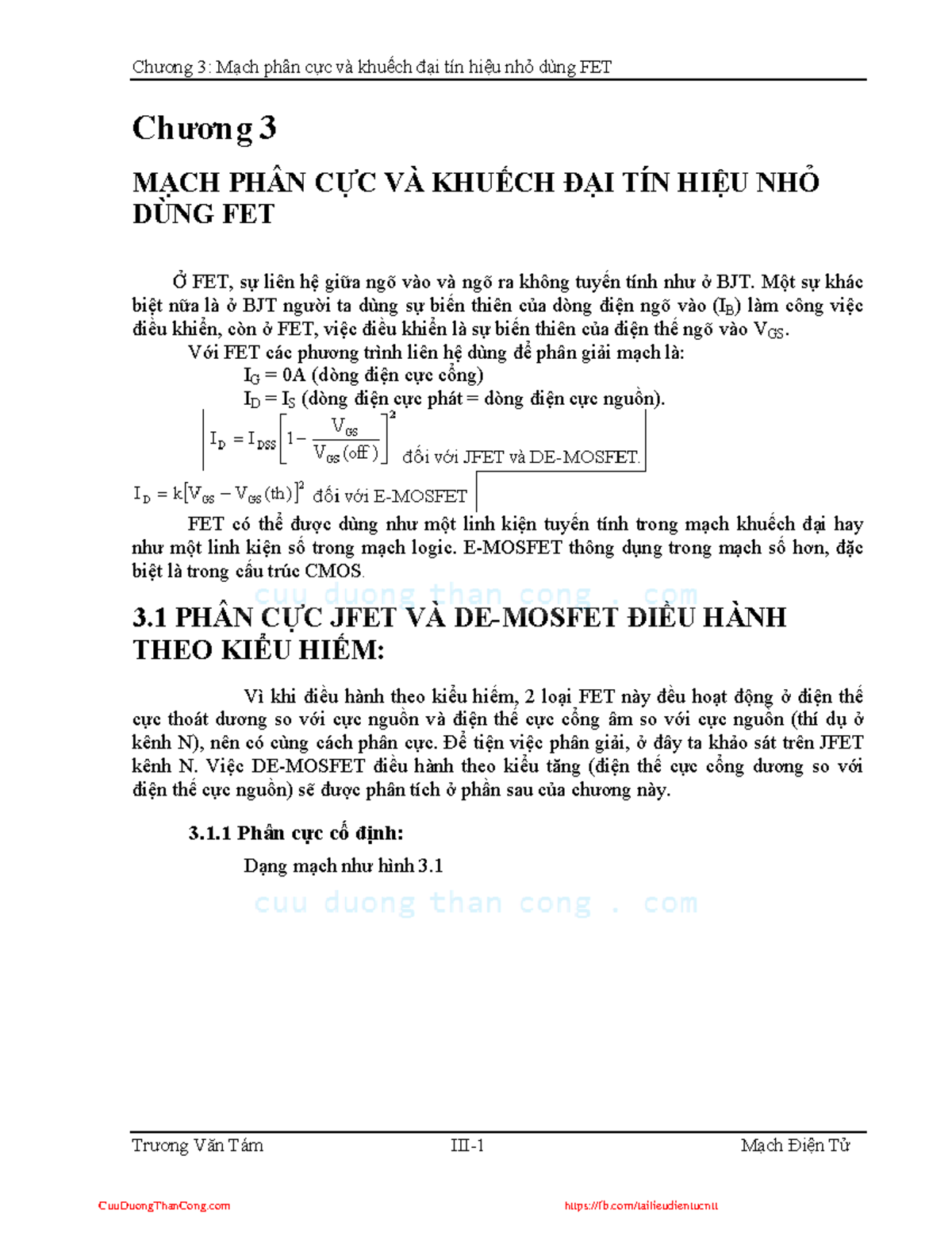 Mach-dien-tu pham-hong-lien,-le-tien-thuong chap3 mach-phan-cuc-va-khuech-dai-tin-hieu-nho-dung ...