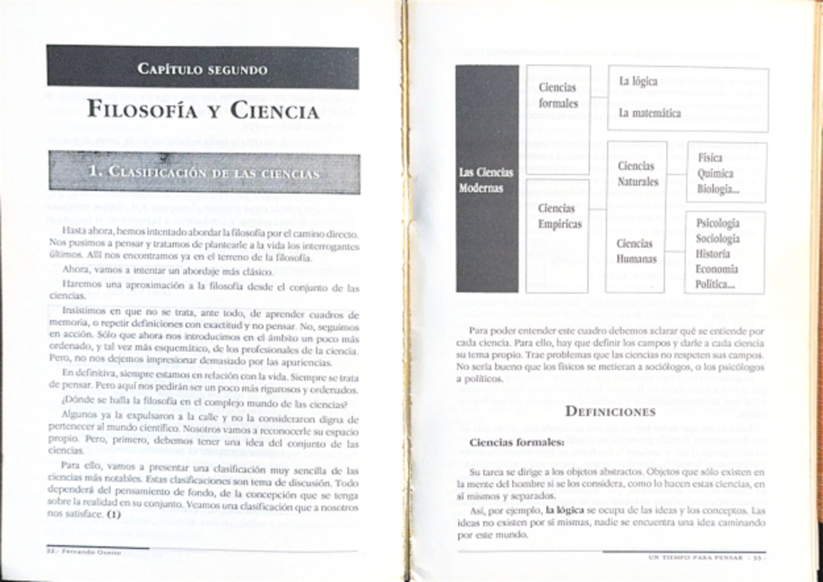 FilosofíA Y Ciencia 2 - CAPÍTULO SEGUNDO Ciencias La lógica FILOSOFÍA Y ...