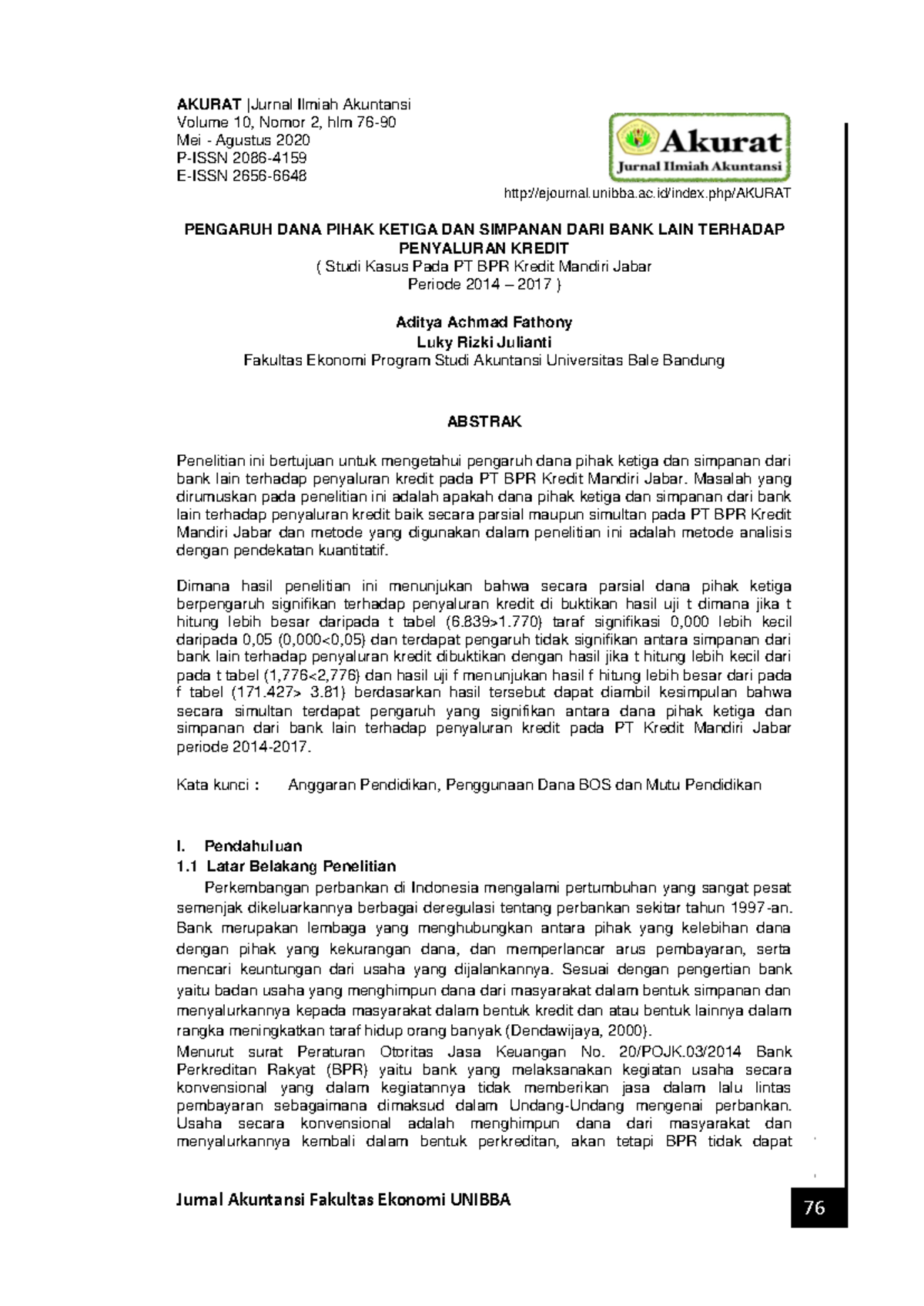 9 Jurnal+Aditya luky+hal 76 90 - [Date] AKURAT | Jurnal Ilmiah ...