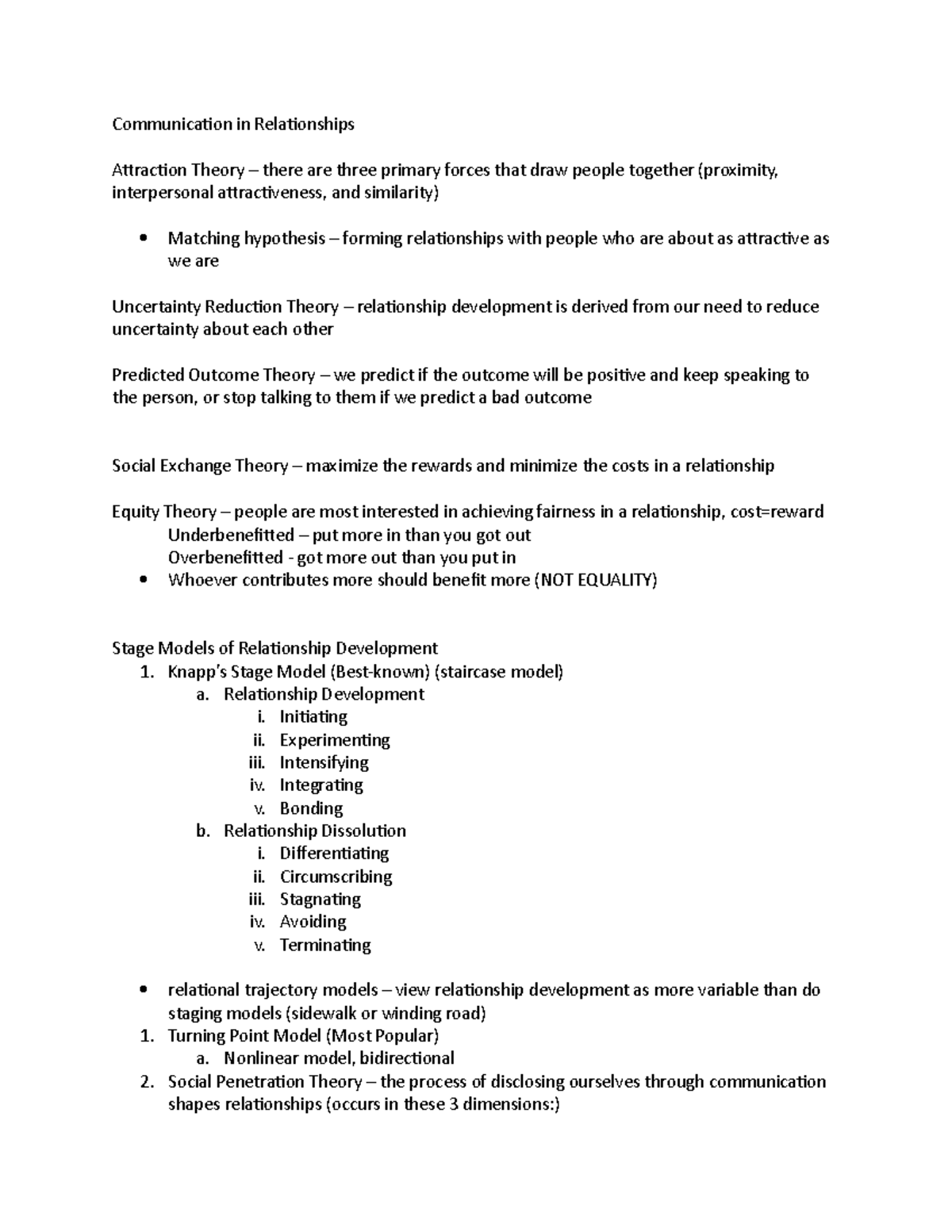 Communication in Relationships - Communication in Relationships ...