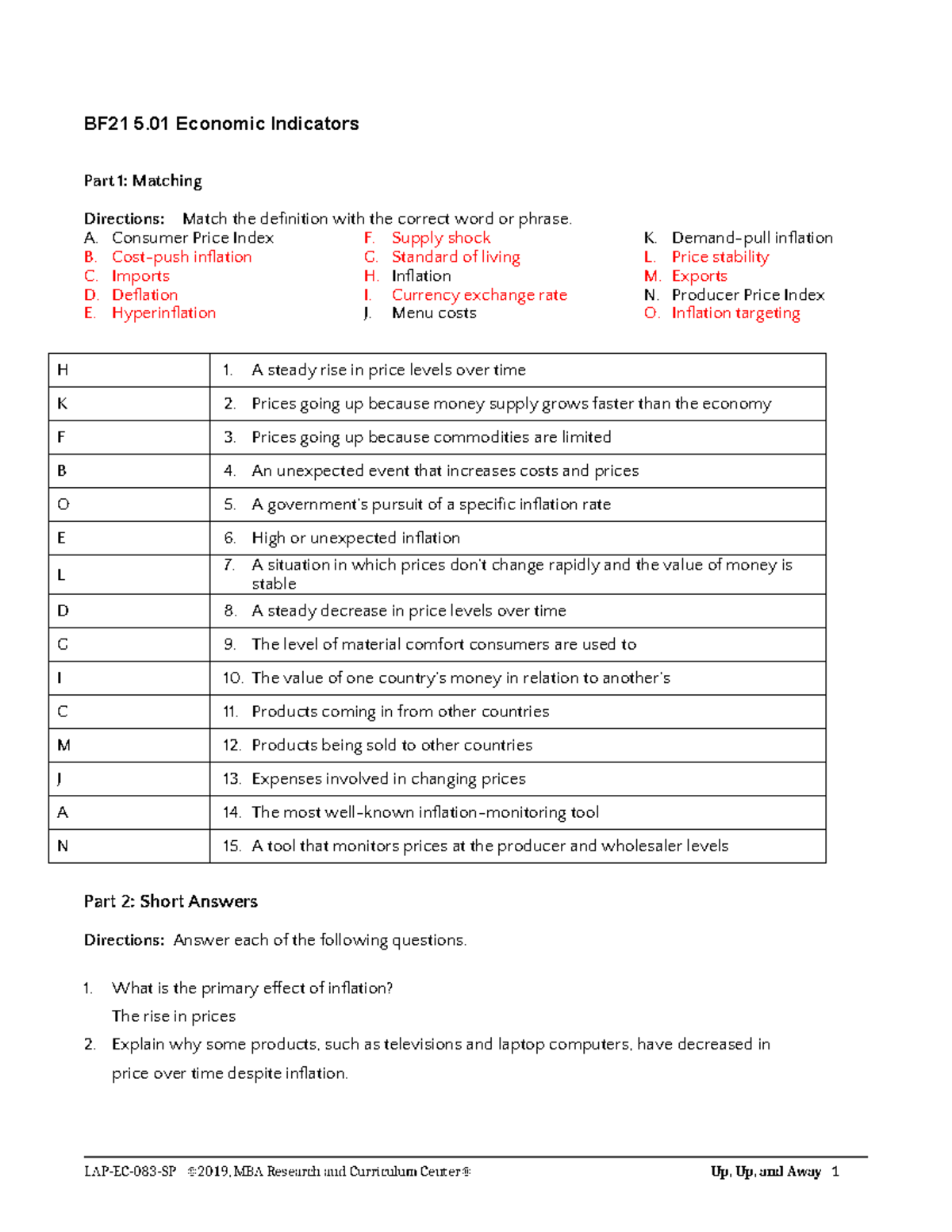 Copy of 5.01 Economic Indicators - BF21 5 Economic Indicators Part 1 ...