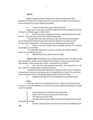 Beloved Data Sheet - Major Works Data Sheet Title: Beloved Author: Toni ...