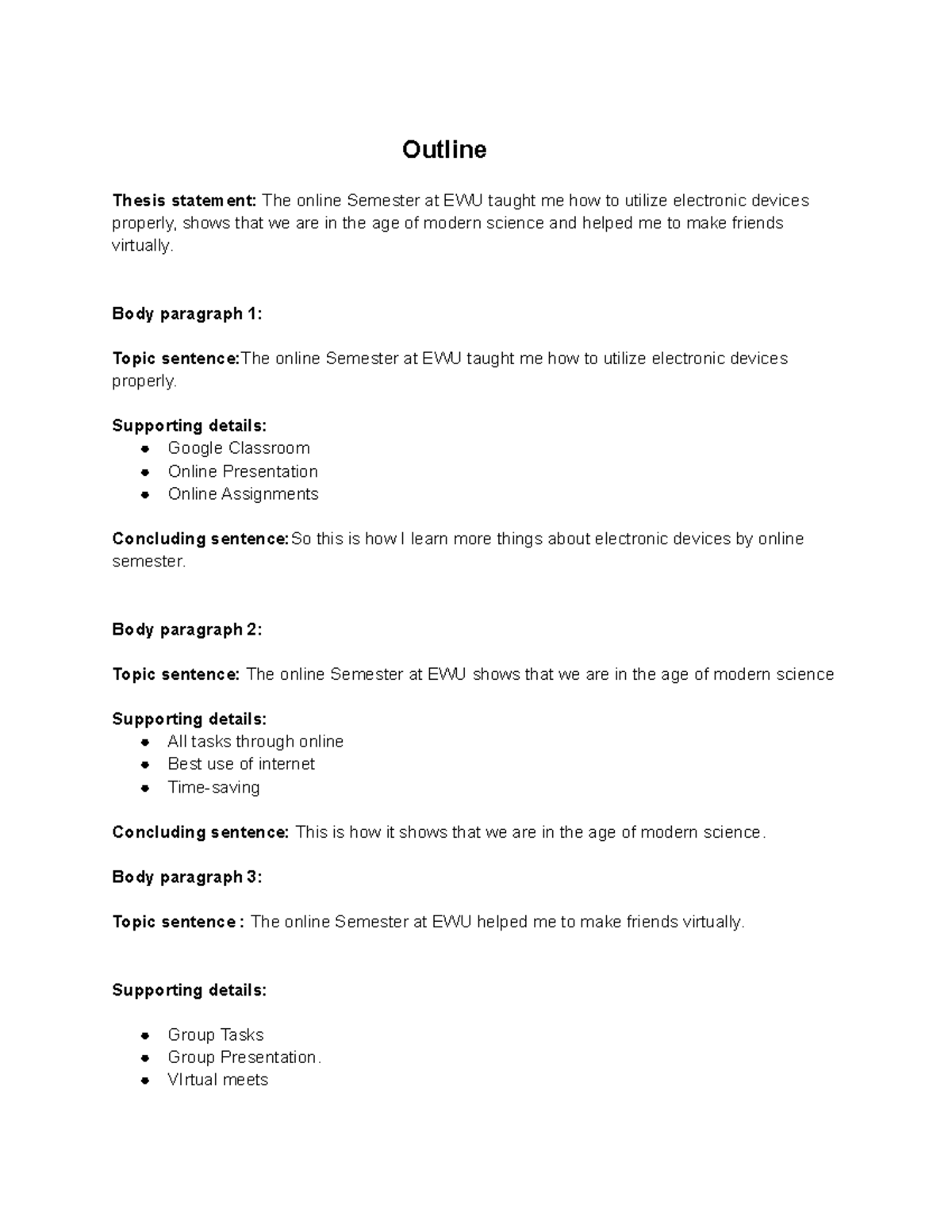 Experience of an online semester at EWU - english - EWU - Studocu