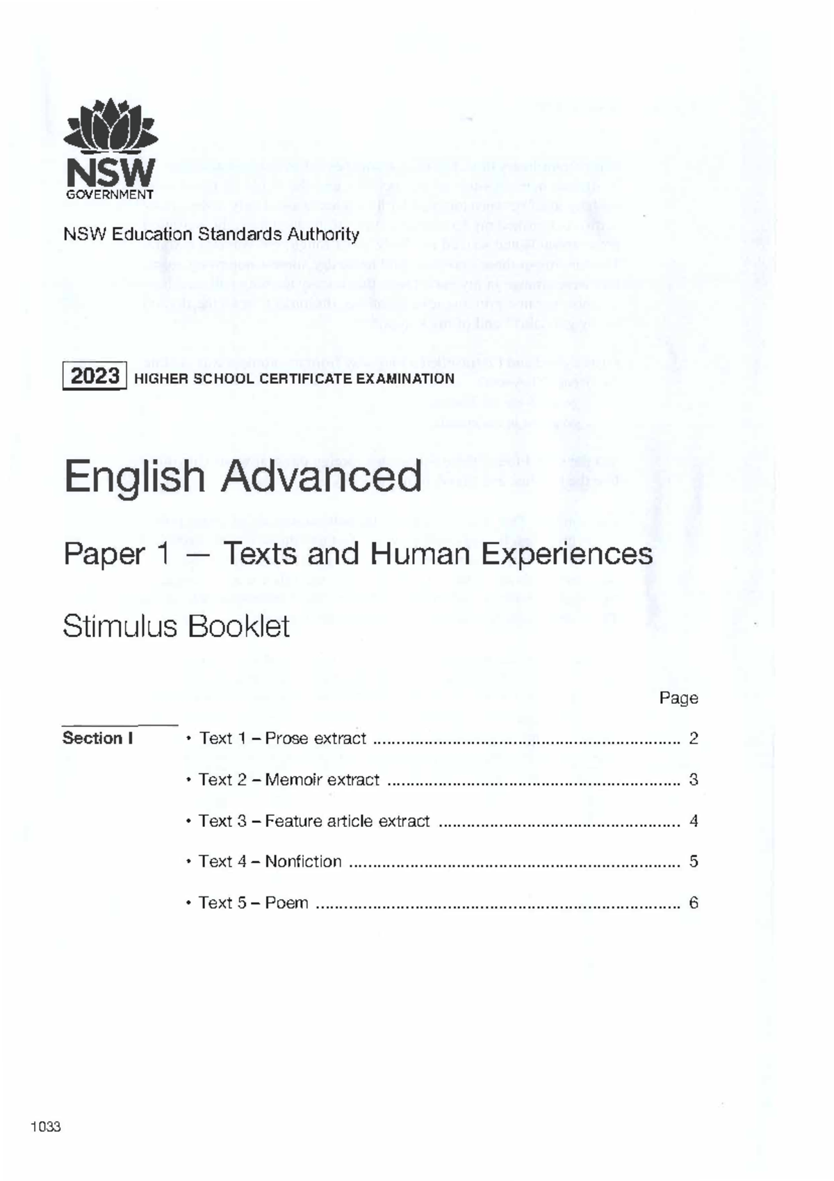 2023 HSC Paper 1 Stimulus Booklet - 1033 Ii.,,. ,1,.- NSW GOVERNMENT ...