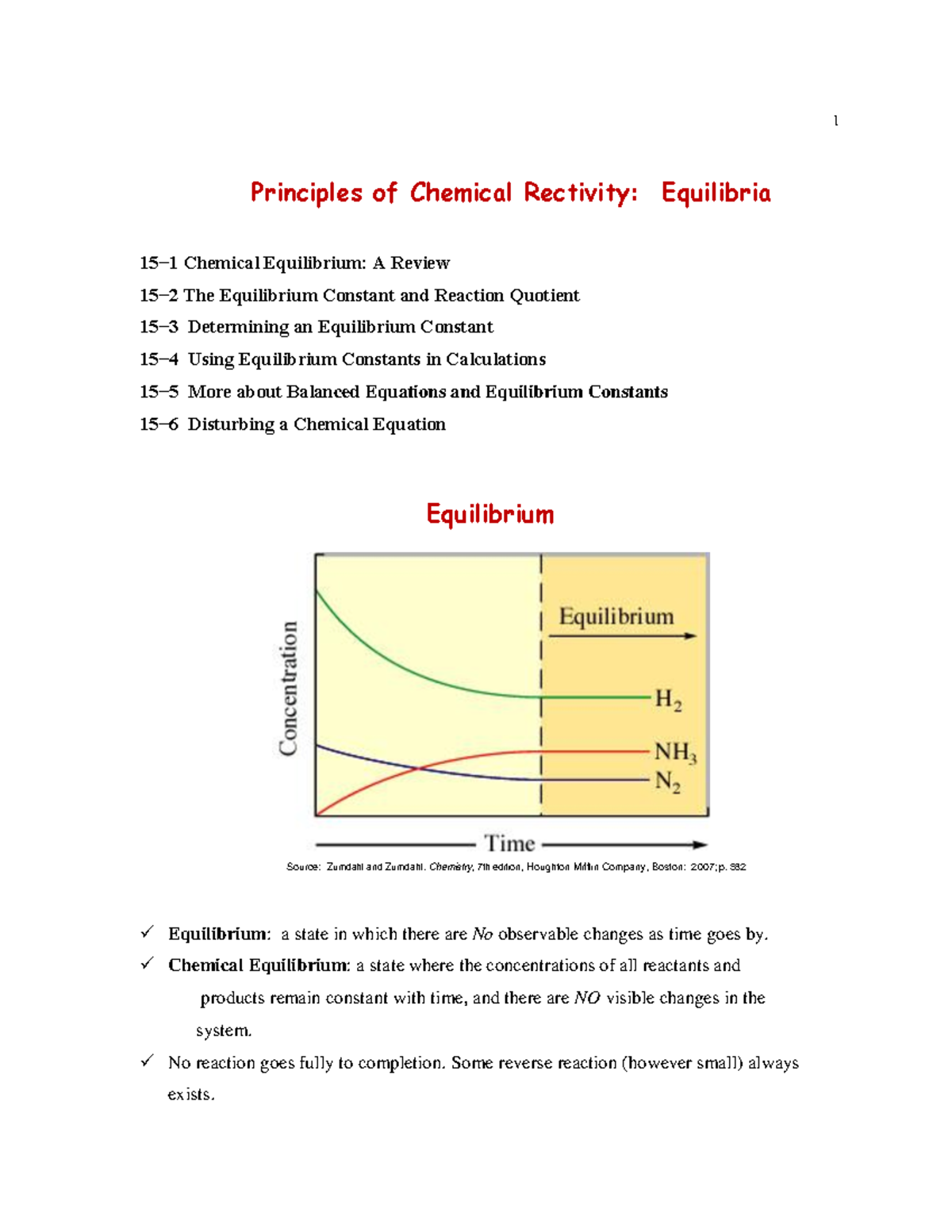 Lecture notes (chapter 15) - Principles of Chemical Rectivity ...