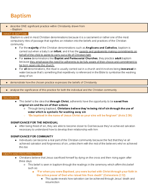 SOR Prelim Notes - The Nature of Religion Define a worldview Worldview ...