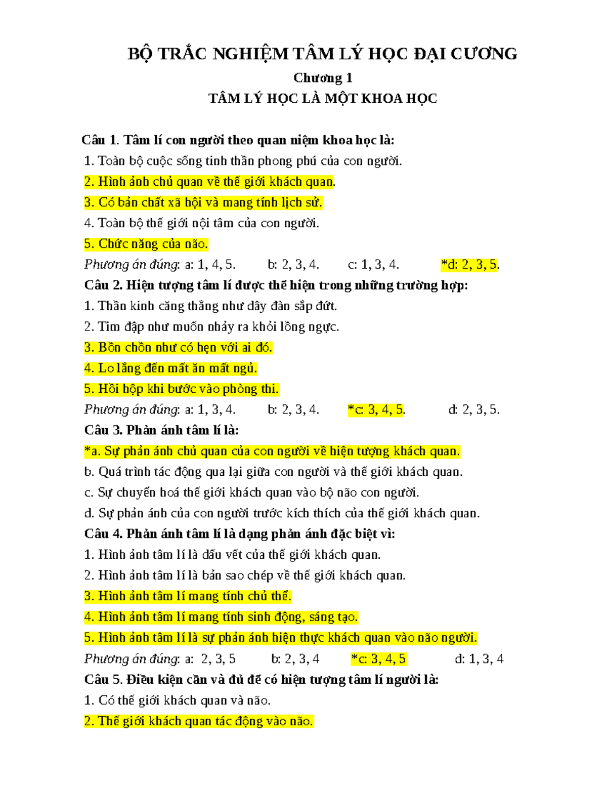 Cau-hoi-trac-nghiem-tam-ly-hoc-dai-cuong-vieclamvui.pdf Thu Thảo - BỘ TRẮC NGHIỆM TÂM LÝ HỌC ĐẠI ...