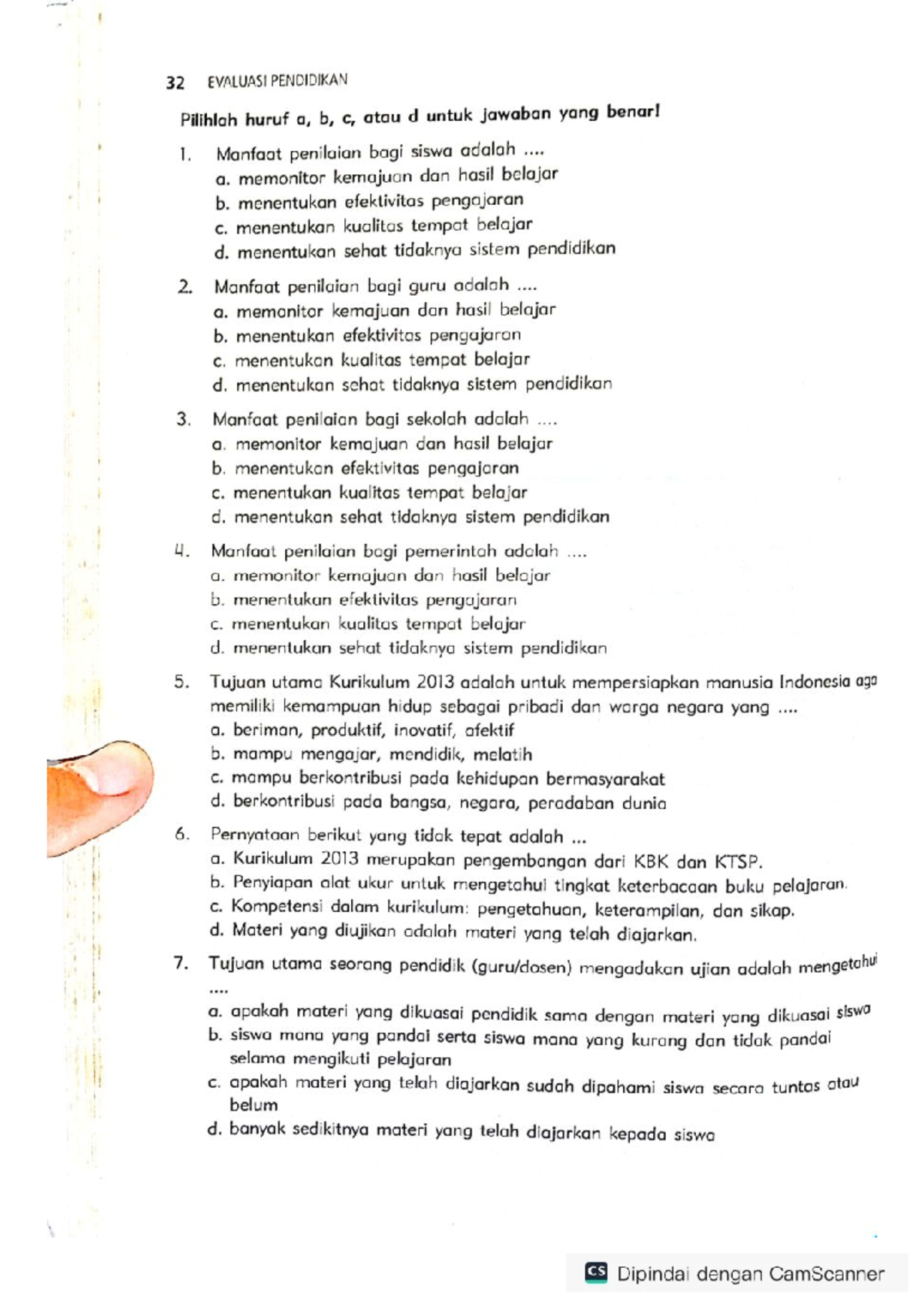 Soal EPB - Soal EPB untuk melatih kecerdasan mahasiswa - Soil Science - Studocu