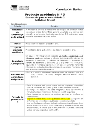 Ce1 - PA1 COMUNICACION EFECTIVA - PRUEBA DE DESARROLLO COMUNICACIÓN EFECTIVA Producción de ...