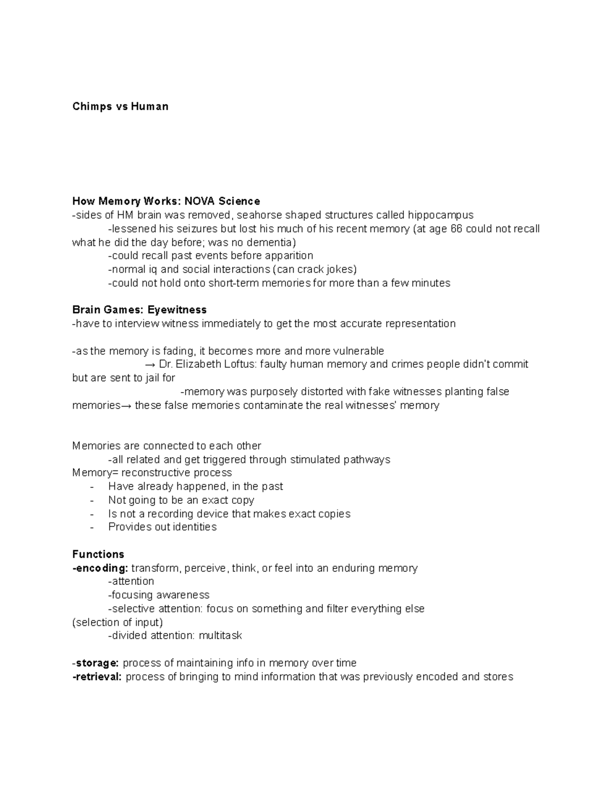 Memory - Elizabeth Loftus: faulty human memory and crimes people didn’t ...