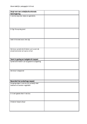 Kijkwijzer 6 rollen - Observatie/beoordeling: DE DOCENT IN ZIJN VIJF ...