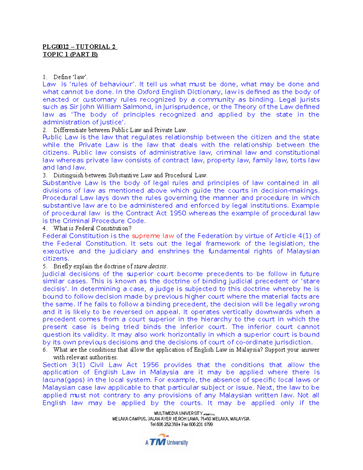 TUT 2 - Topic 1 (Part B) - Reference for GPOL Tutorial 2 - PLG0012 ...