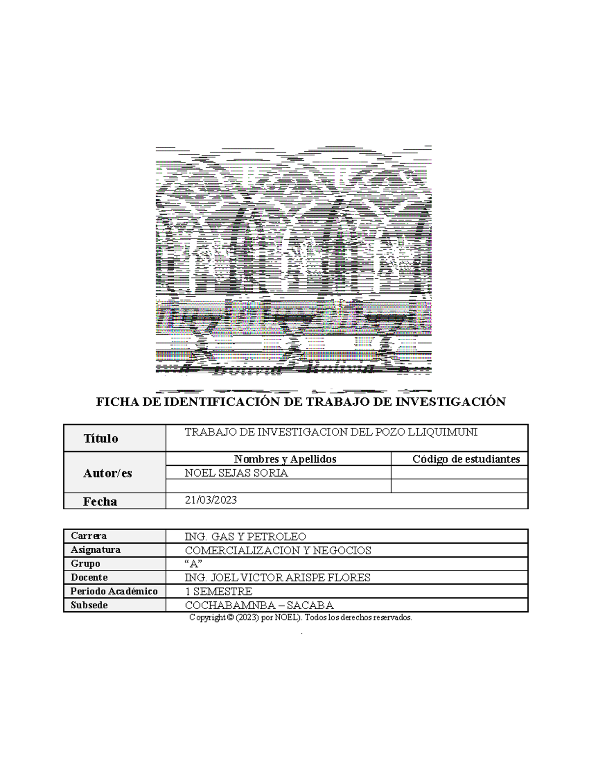 Formato Trabajo DE INV - fomato de informacion breve del dato - FICHA ...