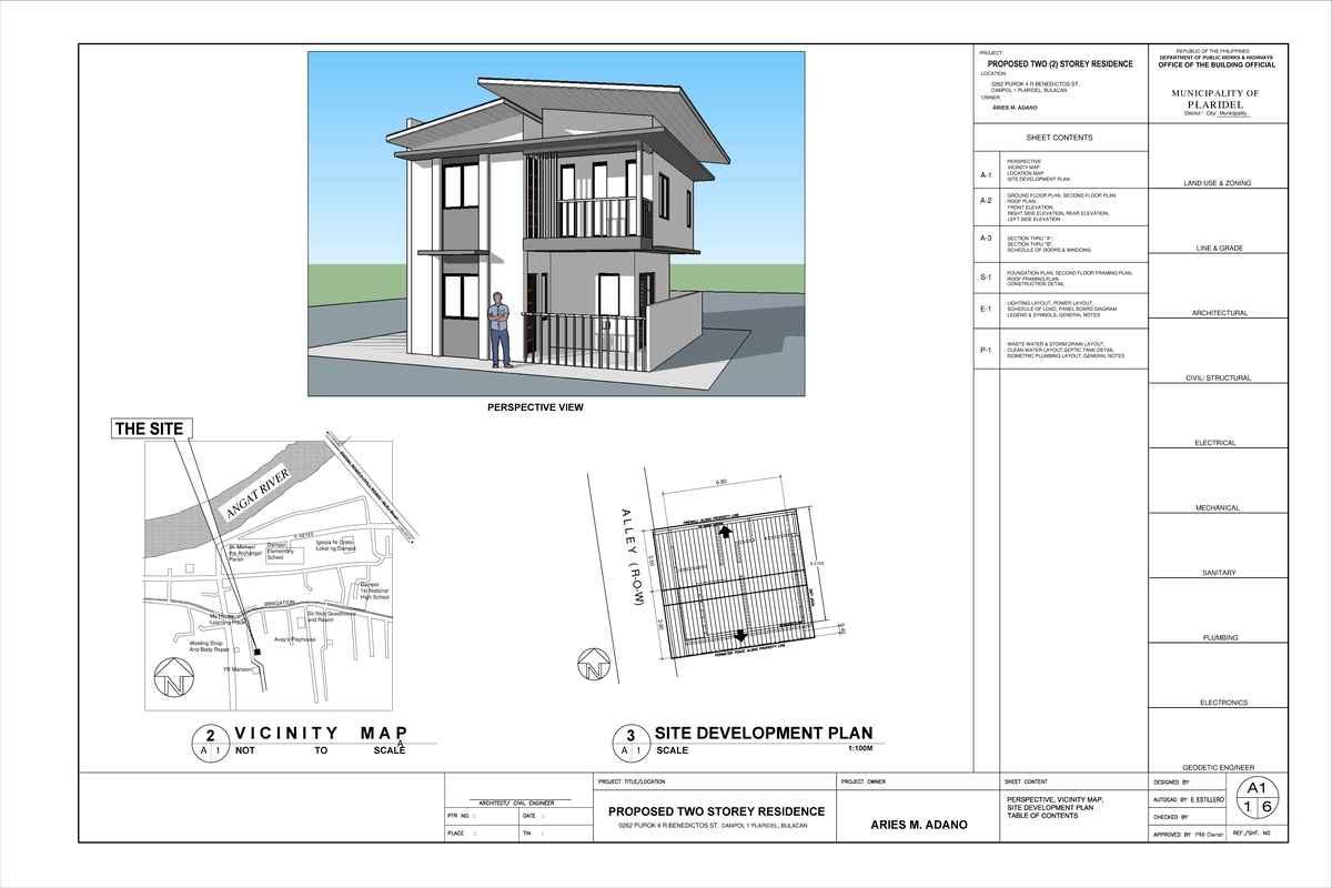 Aries-Adano-2-Storey-Res A1 - REPUBLIC OF THE PHILIPPINES OFFICE OF THE ...
