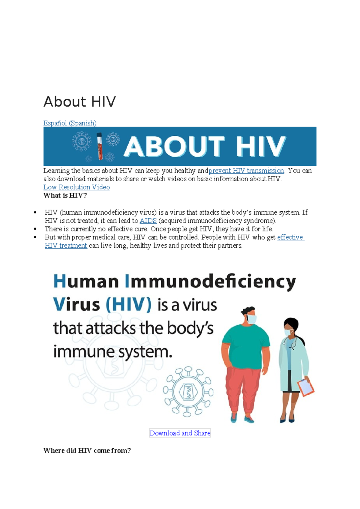 2024 HIV Notes - it's about HIV - About HIV Español (Spanish) Learning ...