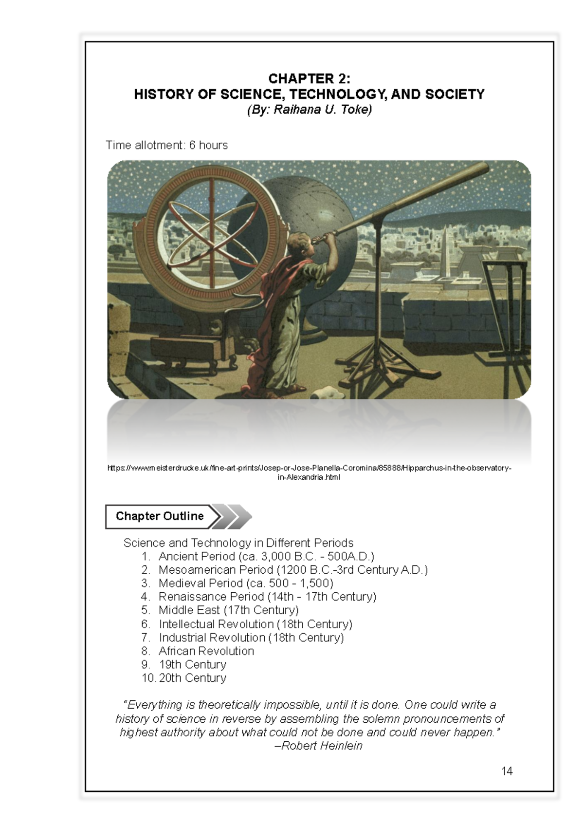 GEC-17- Science Technology Society - 14 CHAPTER 2: HISTORY OF SCIENCE ...