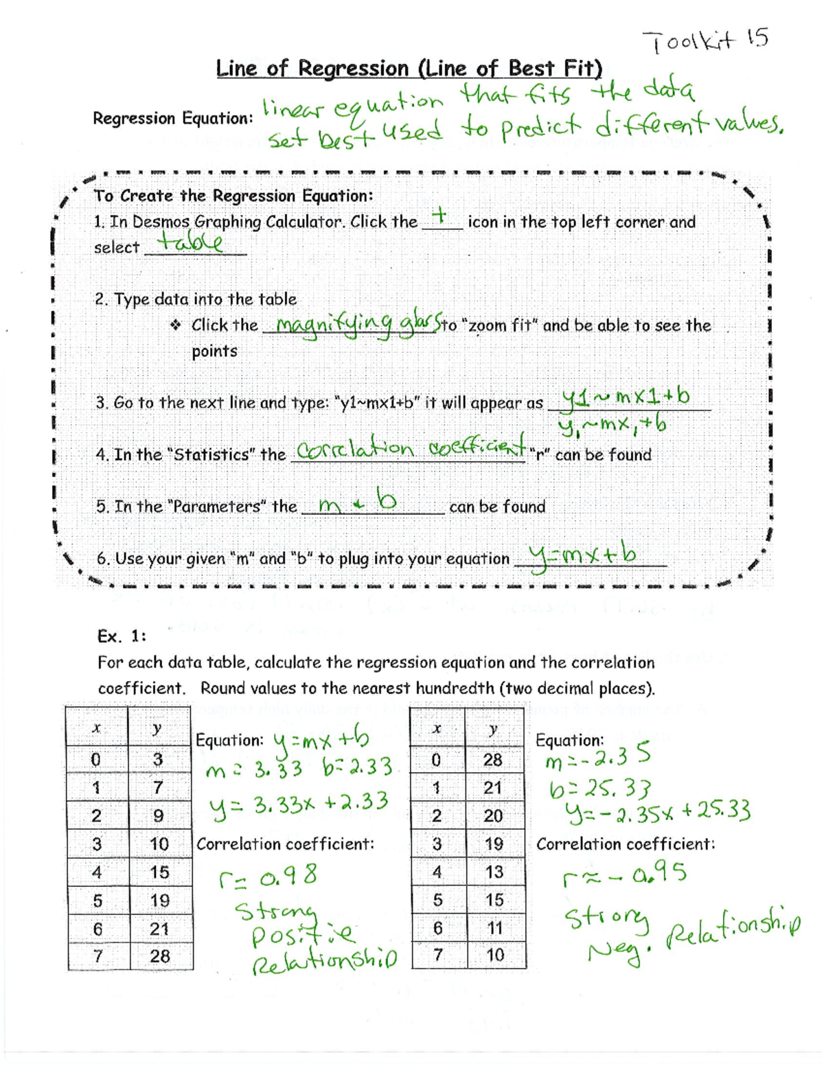 TK15Lin Reg Desmos Comp - Studocu