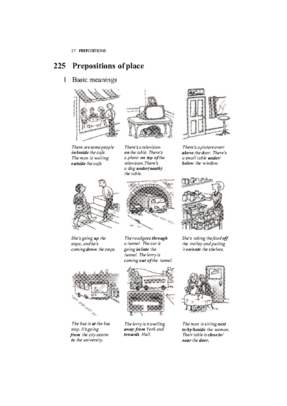 Prepo 1-1-4 - ..... - 27 PREPOSITIONS 225 Prepositions of place 1 Basic ...