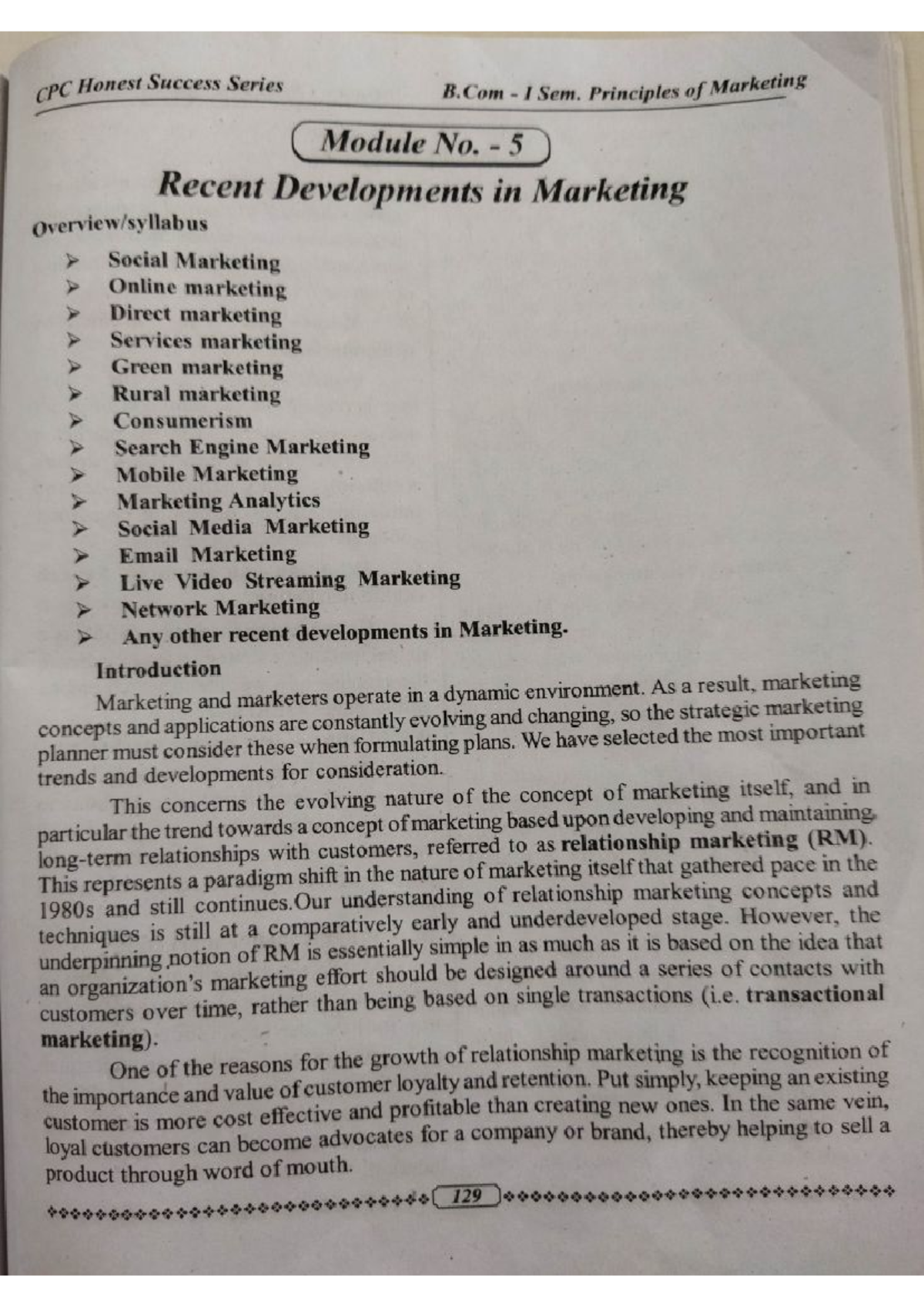 Chapter 5- marketing - masters in business administration - Studocu