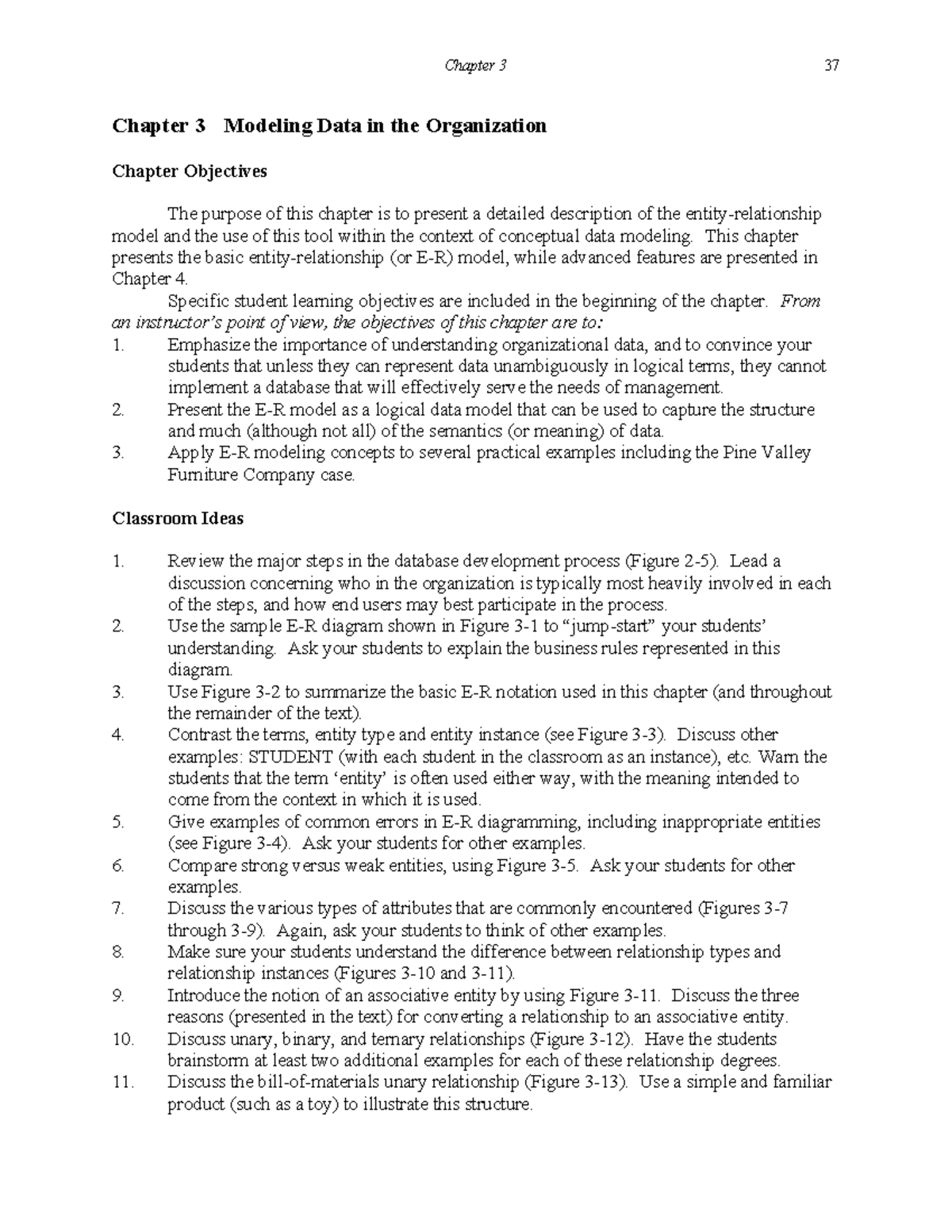 Modeling Data in the Organization - Chapter 3 Chapter 3 Modeling Data ...