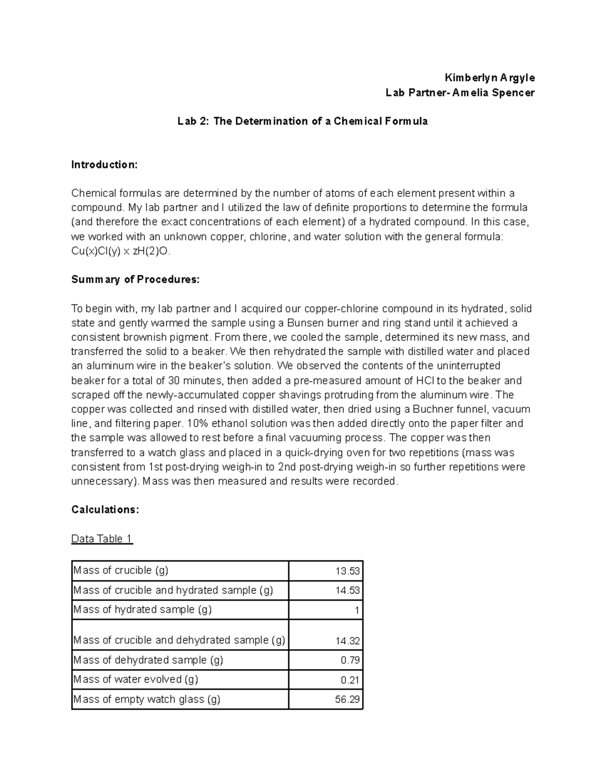 Lab Report 2 - Kimberlyn Argyle Lab Partner- Amelia Spencer Lab 2: The ...