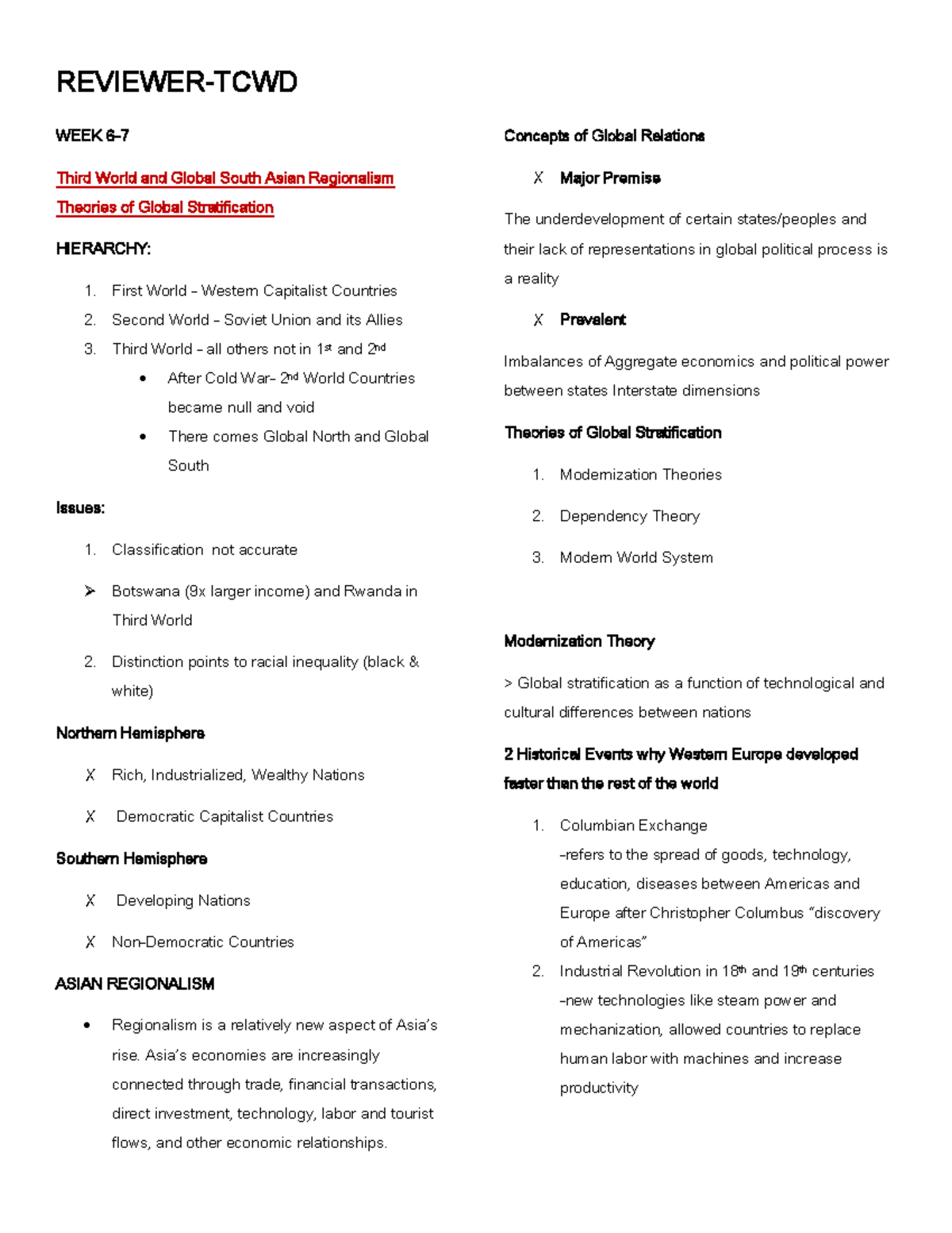 Reviewer-IN-TCWD - REVIEWER IN TCWD - REVIEWER-TCWD WEEK 6- 7 Third ...