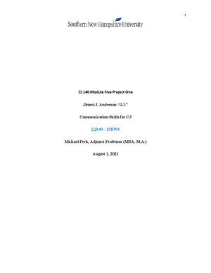 2-3 Module Two Assignment - CJ 140 Module Two Assignment Template To ...