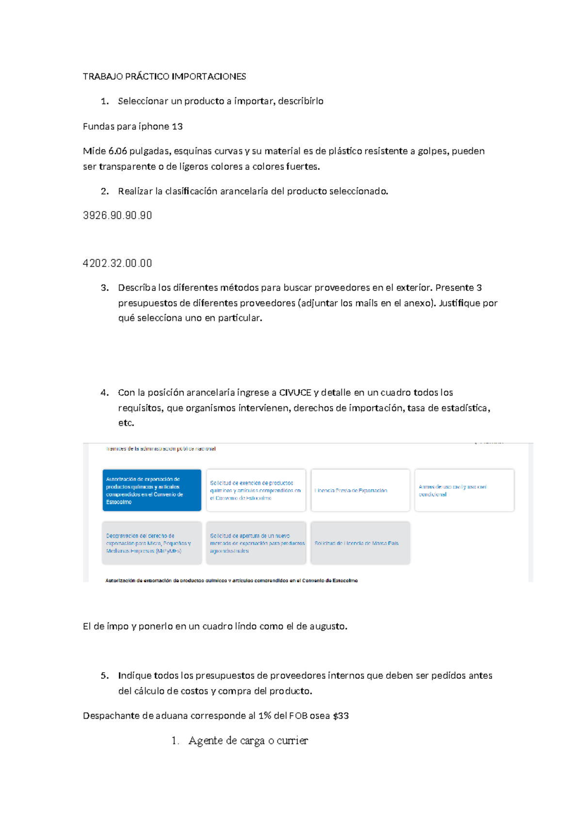 Trabajo+PR%C3%81 Ctico+ Importaciones - TRABAJO PRÁCTICO IMPORTACIONES ...