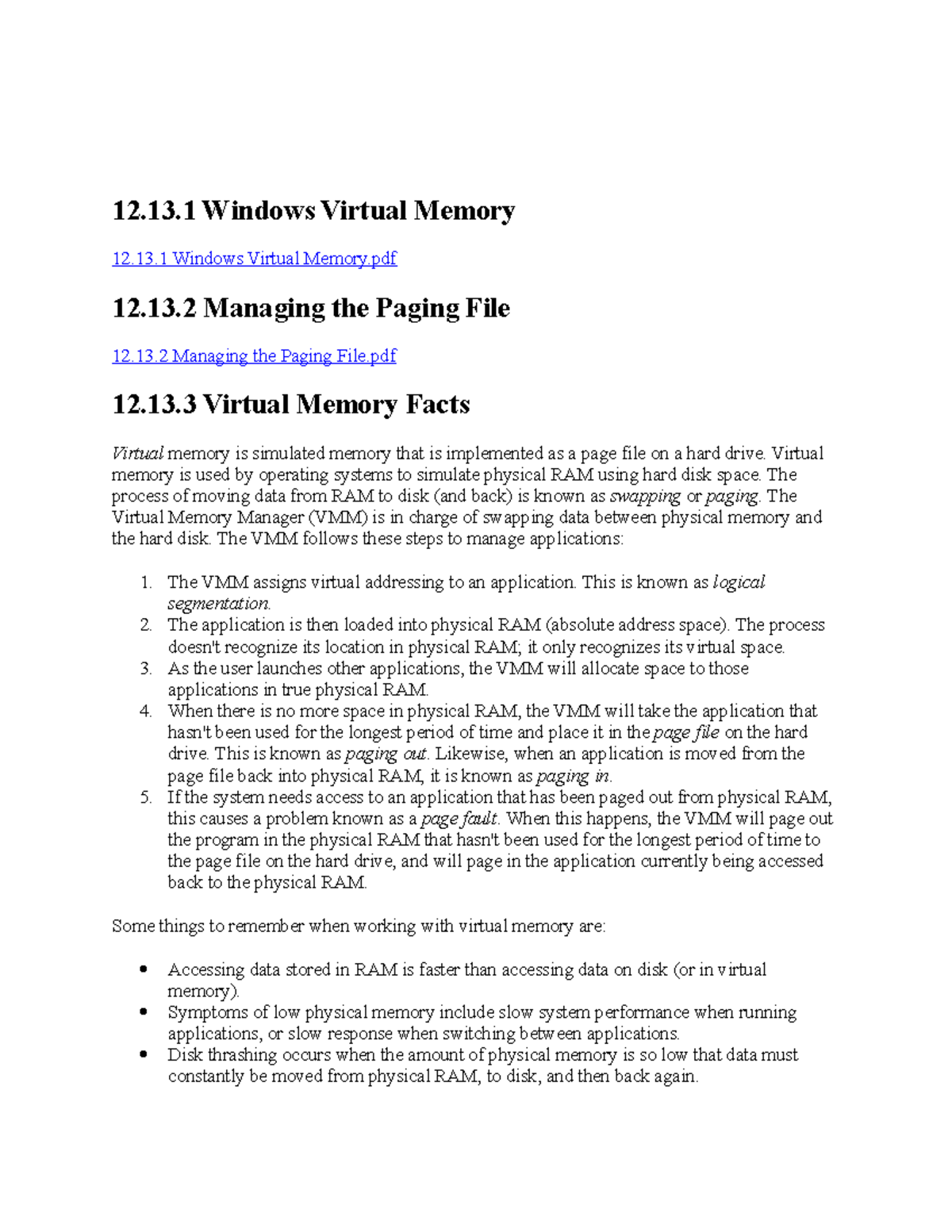 IT 202 chapter three notes for operating systems - 12.13 Windows ...