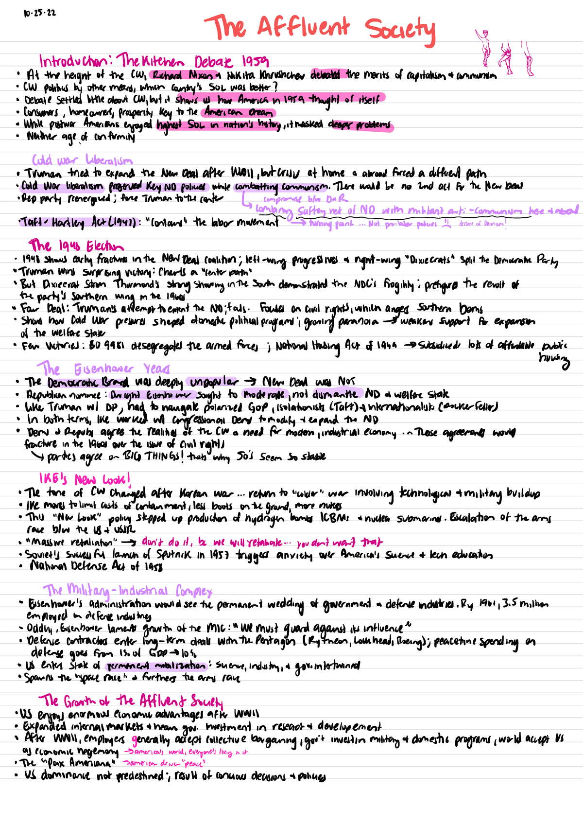 Hist 2112 The Affluent Society (1950s) - 10. The Affluent society ± ...