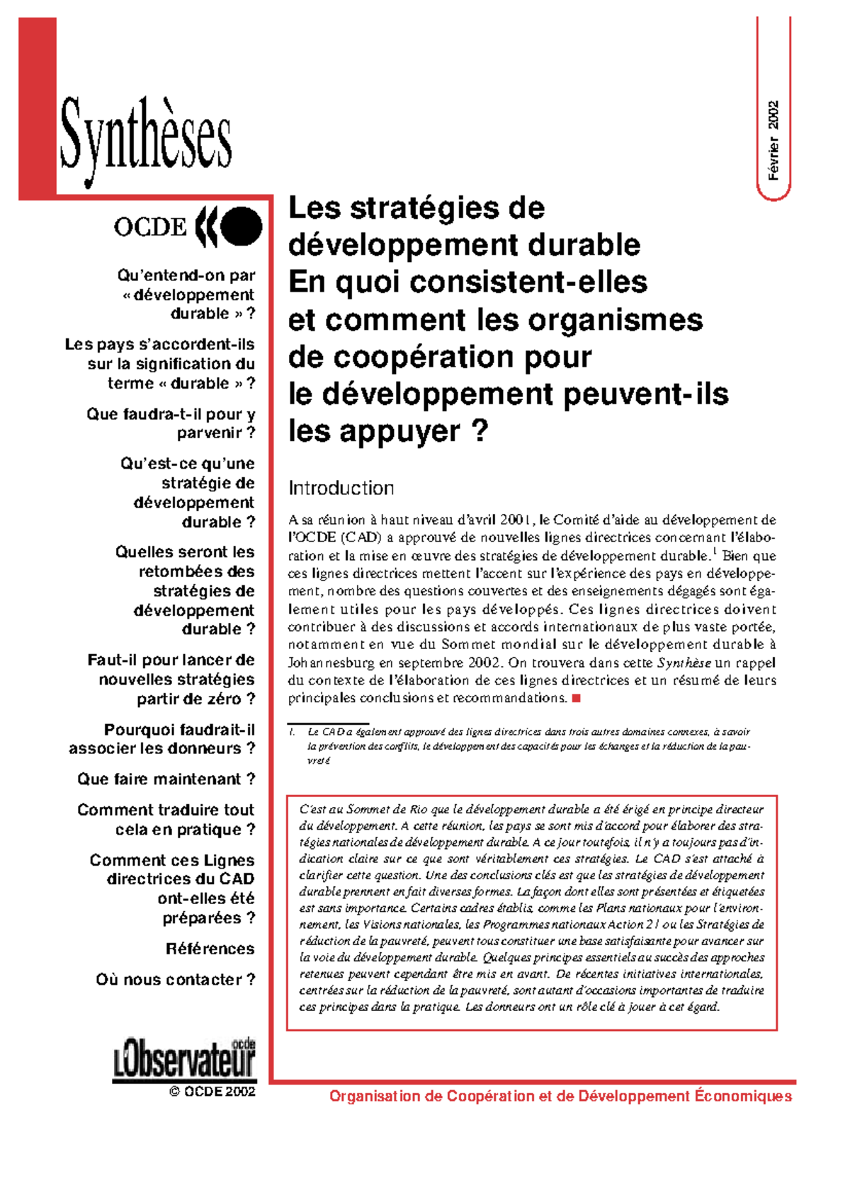 1899865 - gjg - © OCDE 2002 Organisation de Coopération et de ...