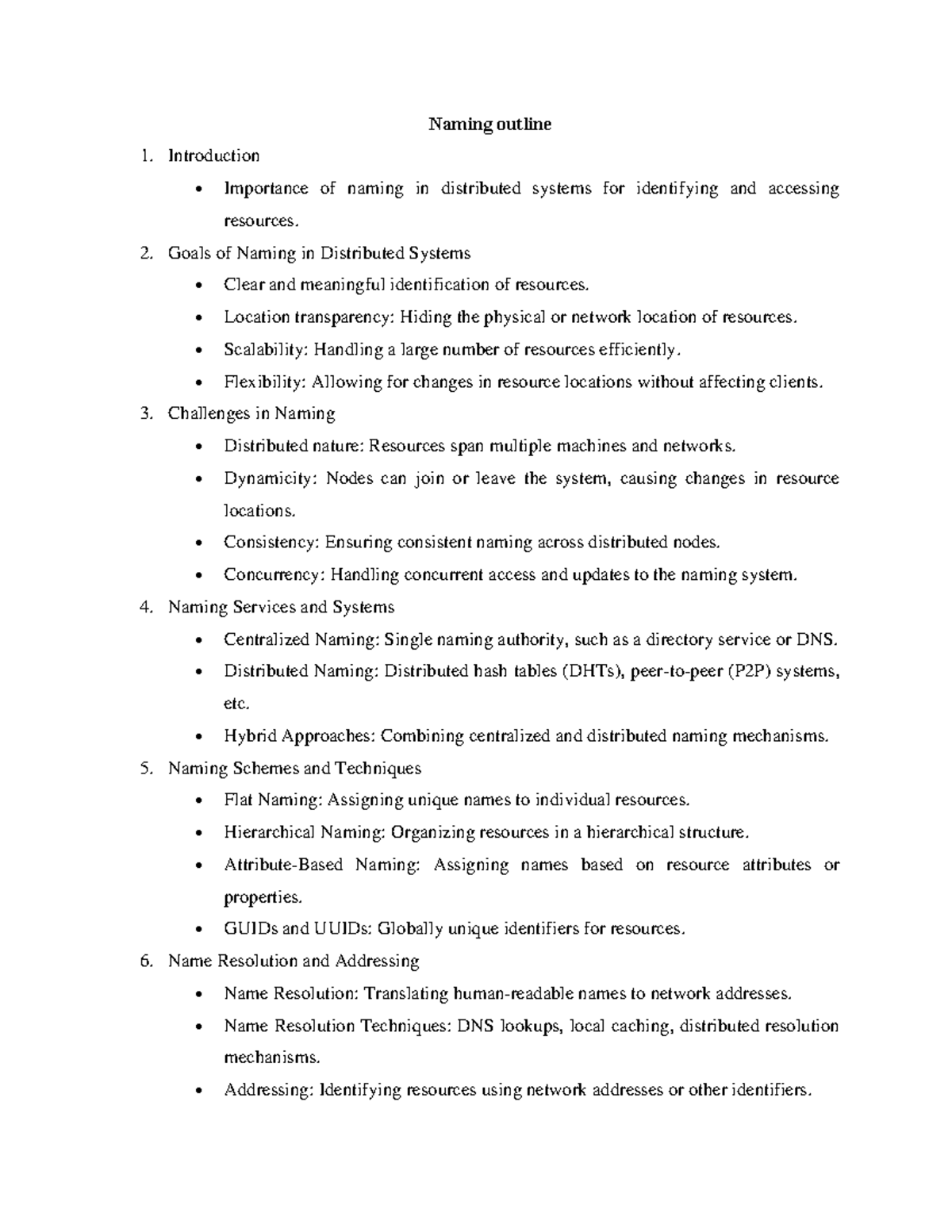 Naming outline 8 - Summary Business Administration - Naming outline 1 ...