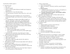 Community Health Exam 2 - The nurse understands the steps of the health ...