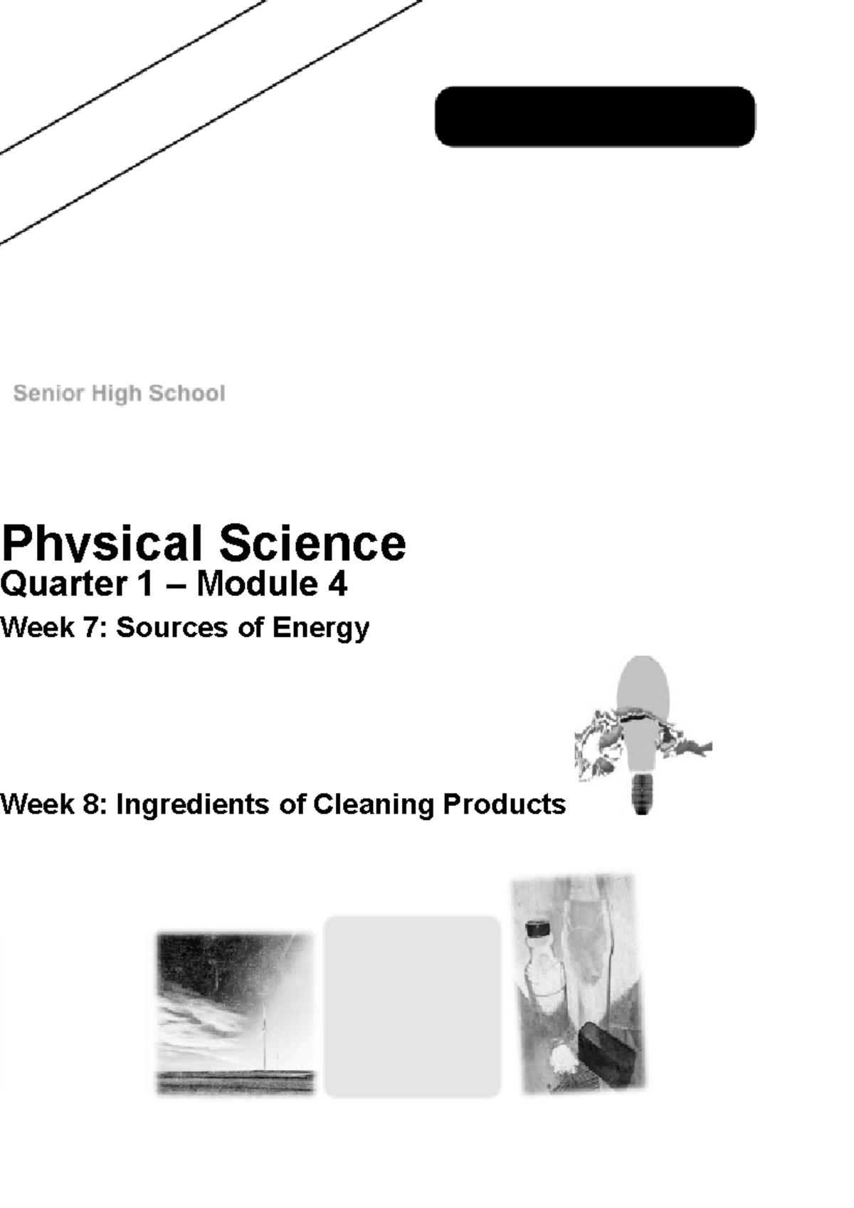 Physical Science Module 4 Long Size Senior High School Physical 