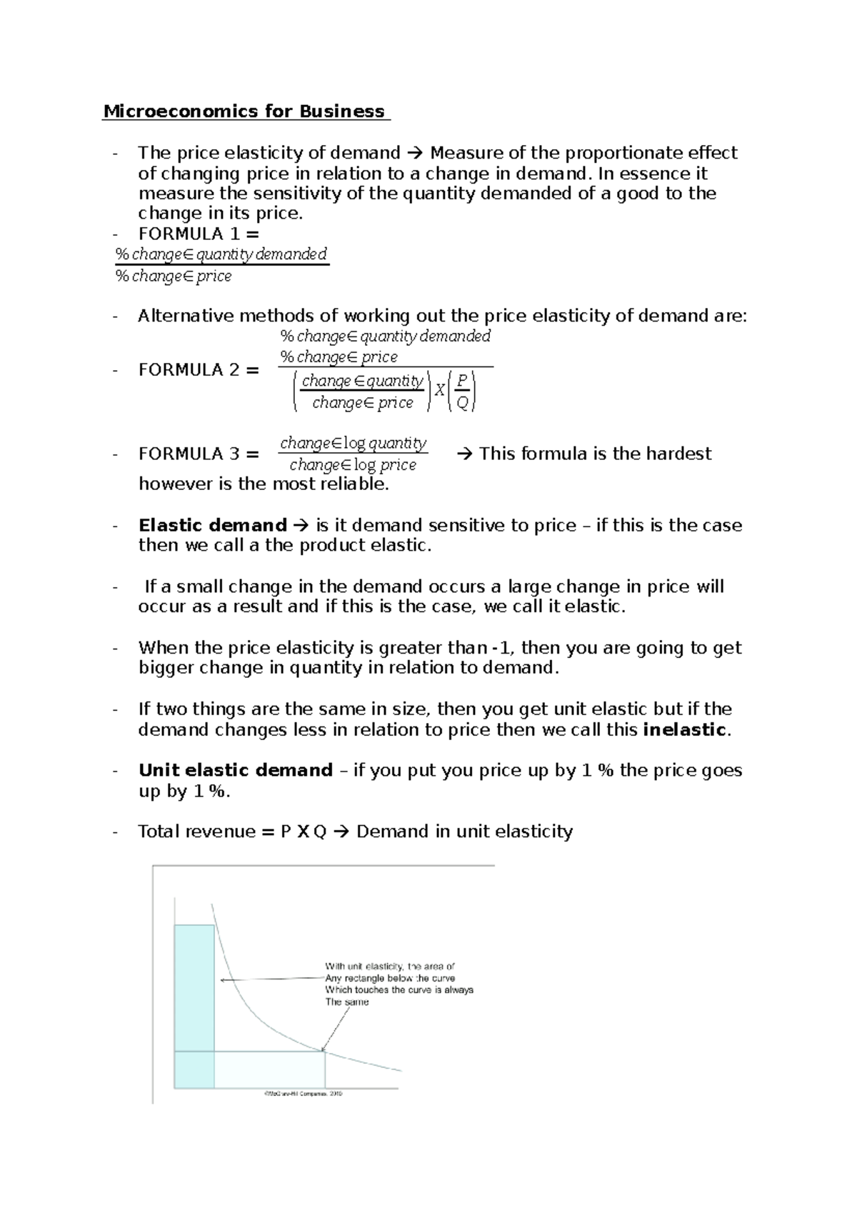 Microeconomics for Business - Microeconomics for Business The price ...