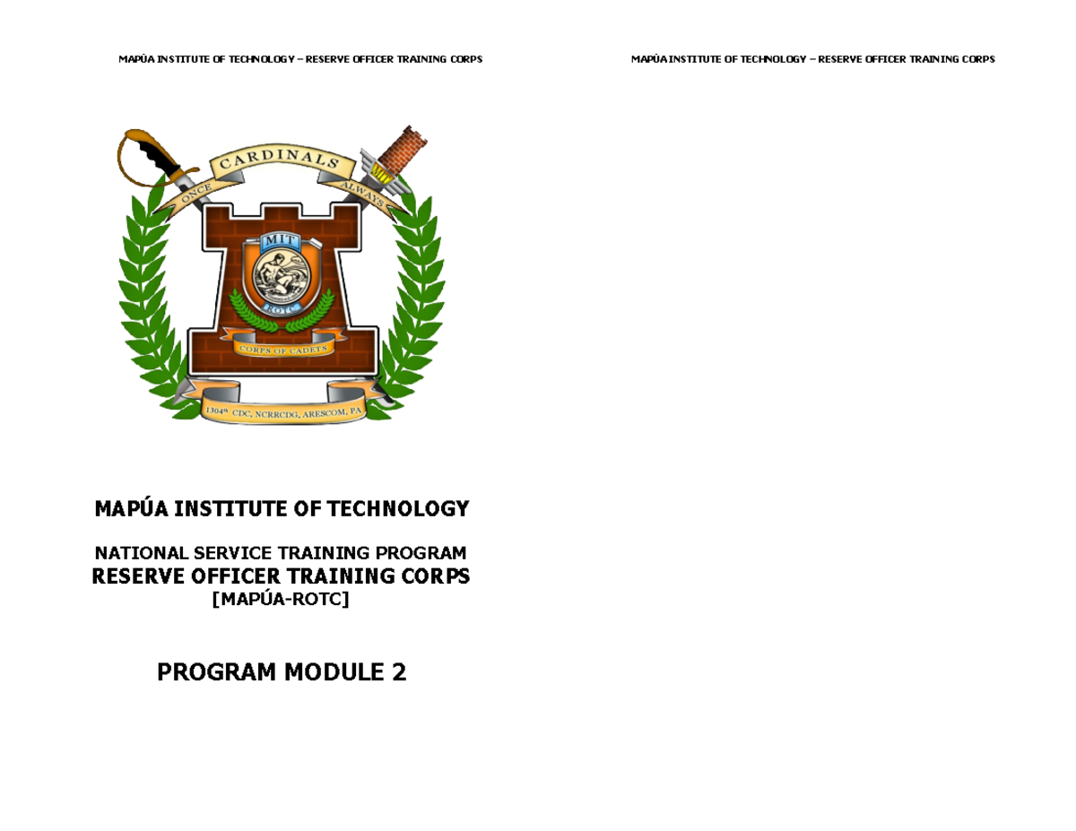Rotc student module 2 - The Support Company contains the heavy weapons ...