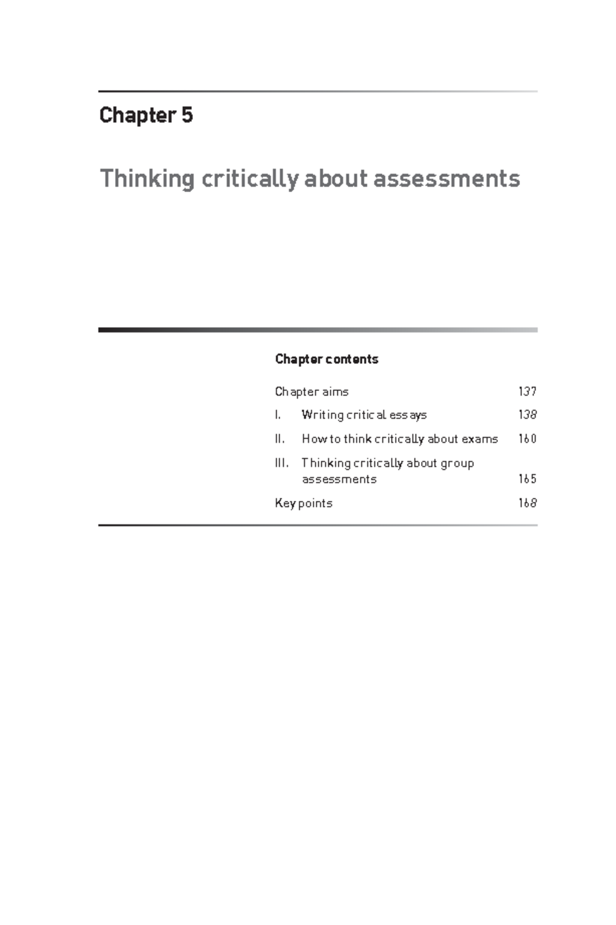 10 - fekbfn - Chapter contents Chapter aims 137 I. Writing critical essays 138 II. How to think ...
