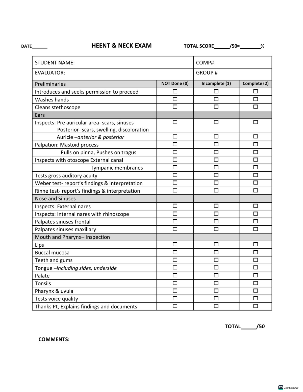 15. Heent and Neck - Ears Nose and Mouth - Business administration ...