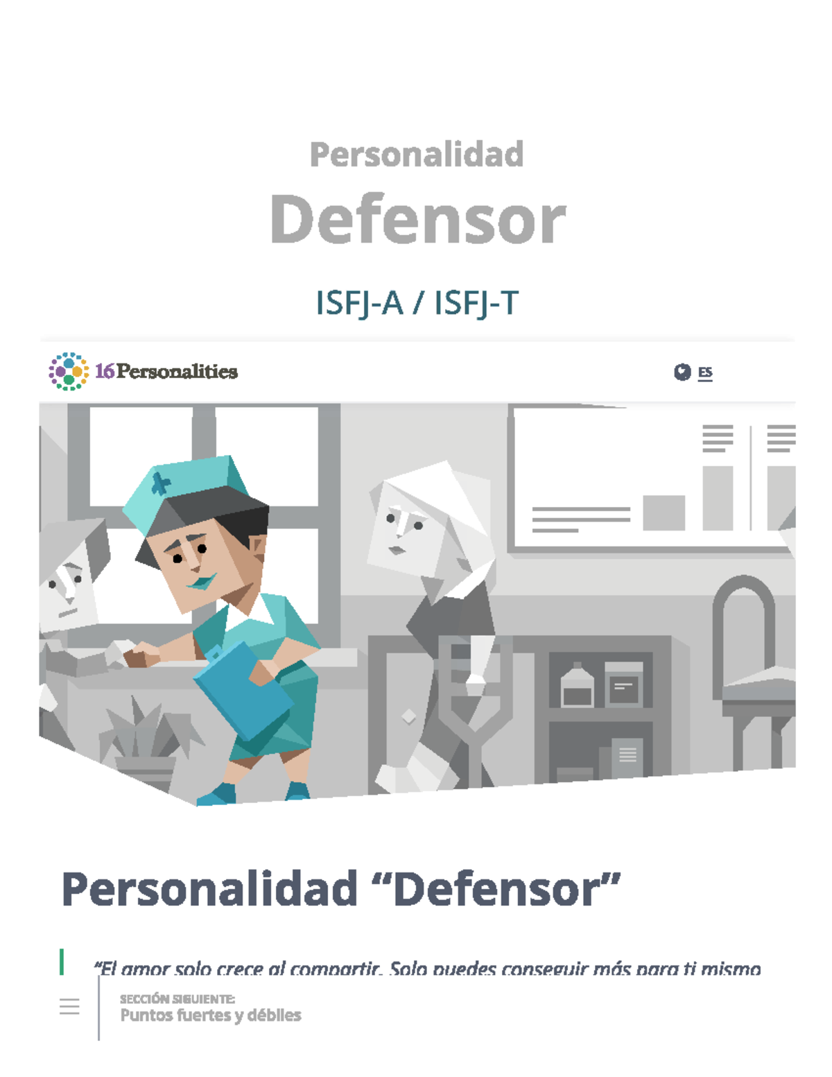 Personalidad Defensor - Comercio Exterior - Studocu