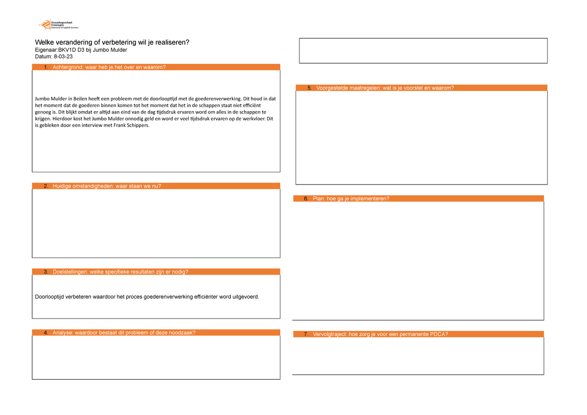 A3-format - a3 format - Welke verandering of verbetering wil je ...