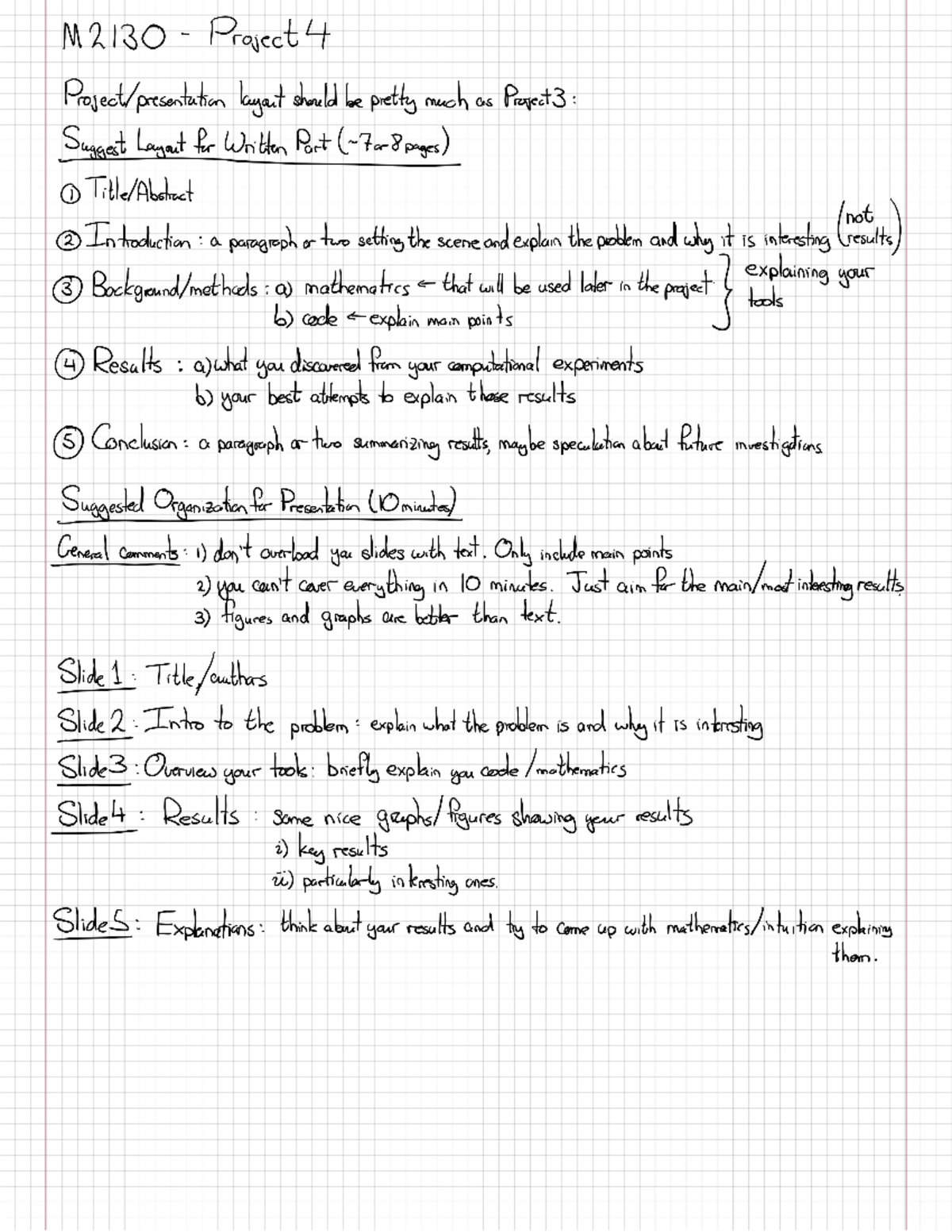 Suggested Outline - Math 2130 - Memorial University - Studocu