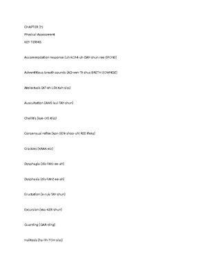 Foundations 5 - Documentation - CHAPTER 5 Documentation KEY TERMS Charting by exception (CHART ...