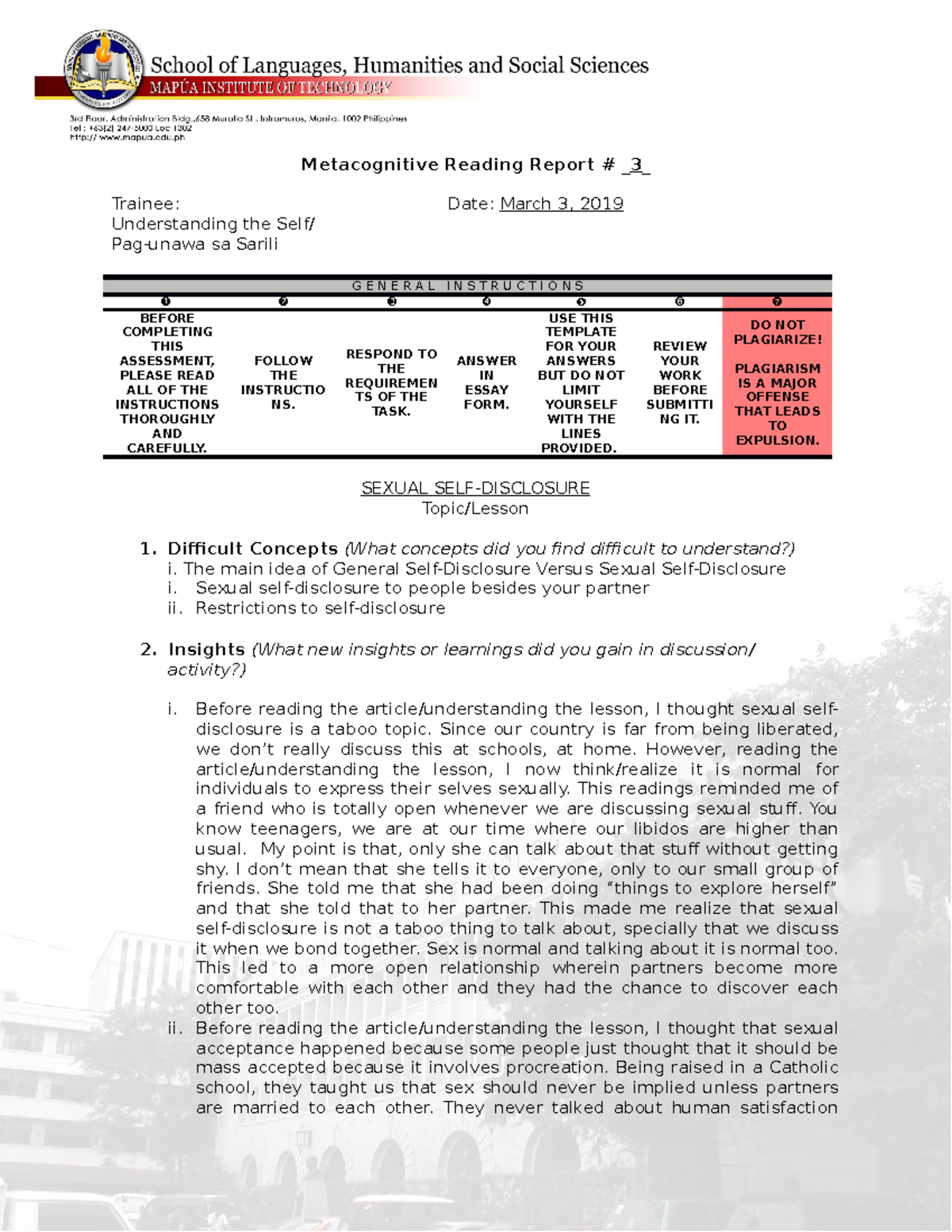 MRR 3 SEXUAL SELF DISCLOSURE UNDERSTANDING THE SELF MAPUA mrr-3-sexual-self-disclosure-understanding-the-self-mapua