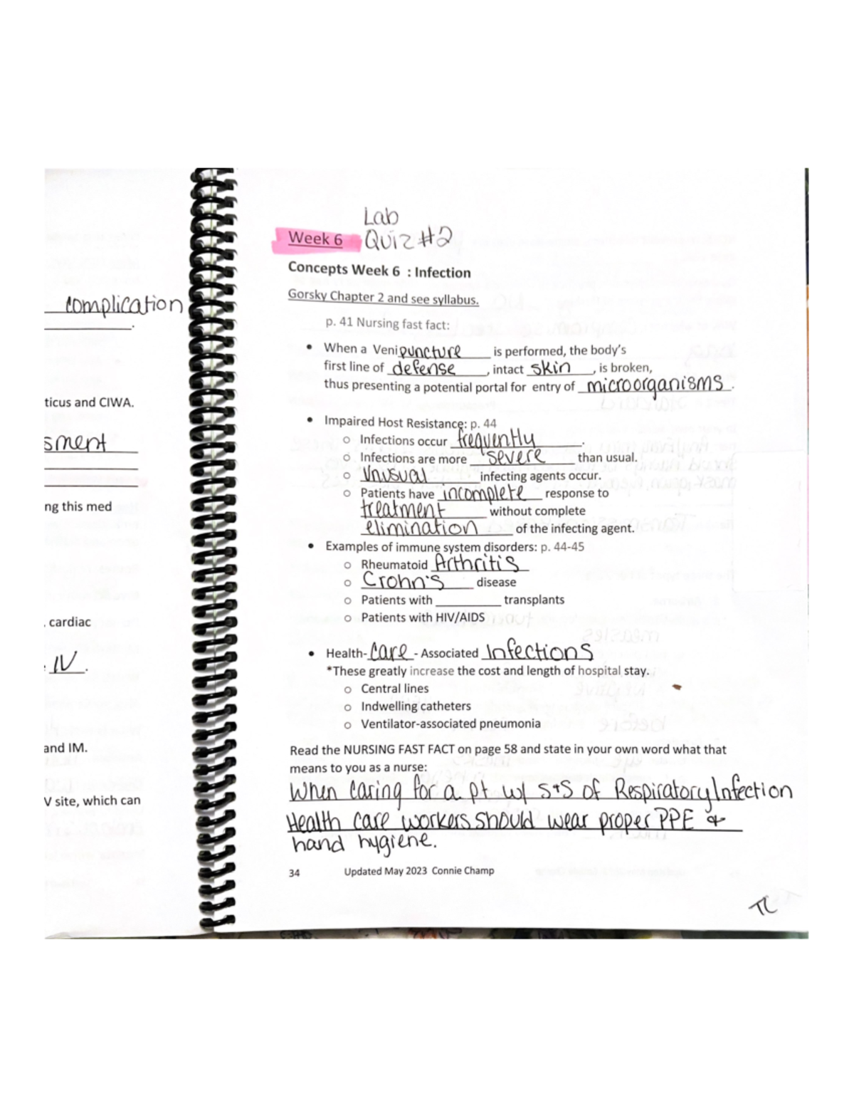 NUR 172 Week 6 - n/a - NUR 172 - Studocu