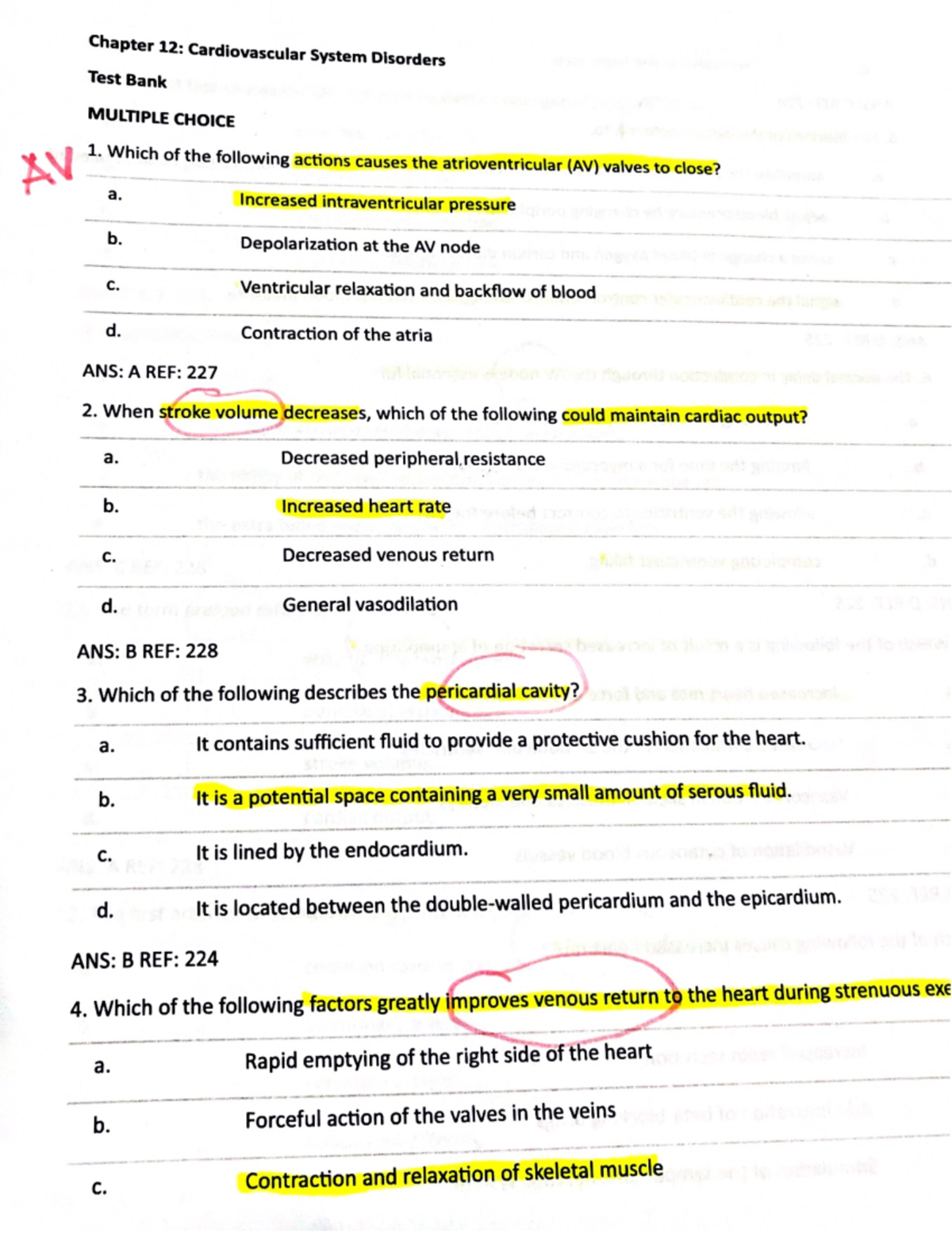 222 test1 MC - Practice questions - Studocu