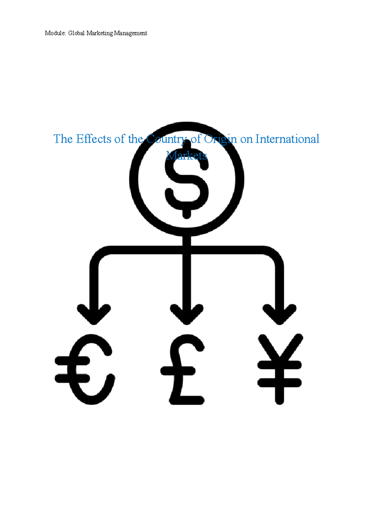 Assessment 1 - COO - The Effects of the Country of Origin on ...